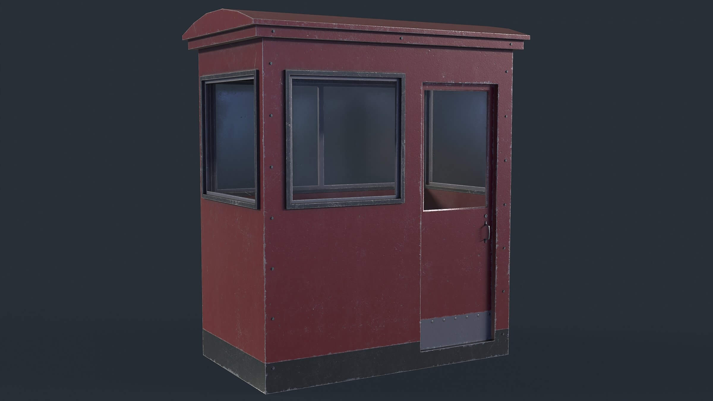 Checkpoint Security Booth - 3D Model by iQuon