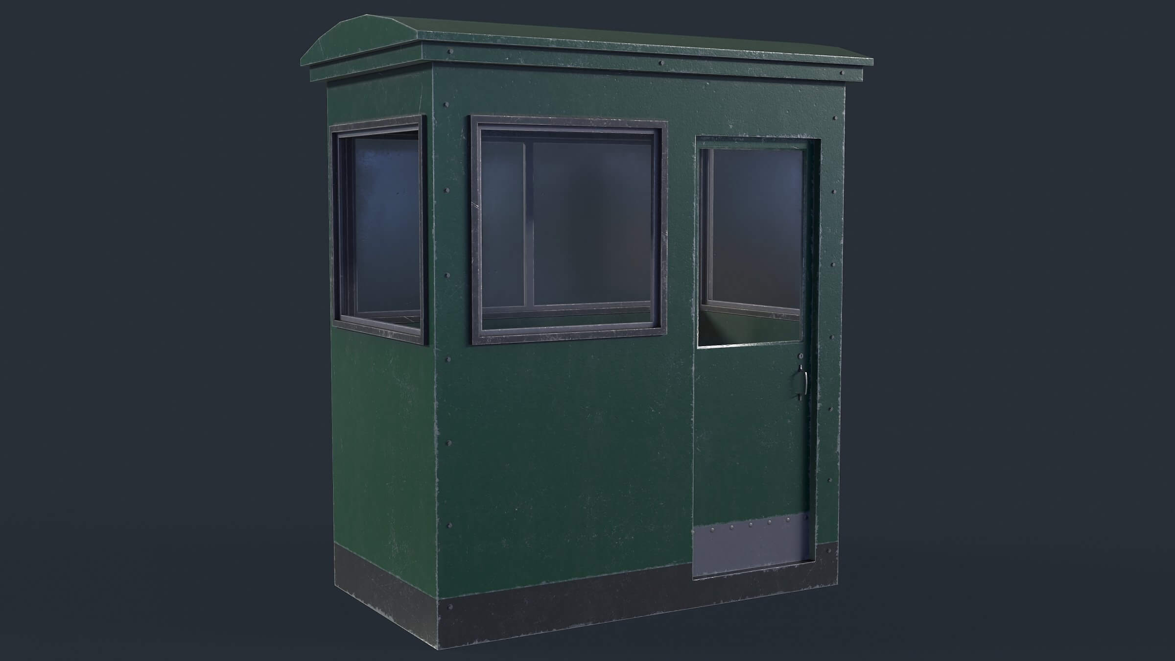 Checkpoint Security Booth - 3D Model by iQuon