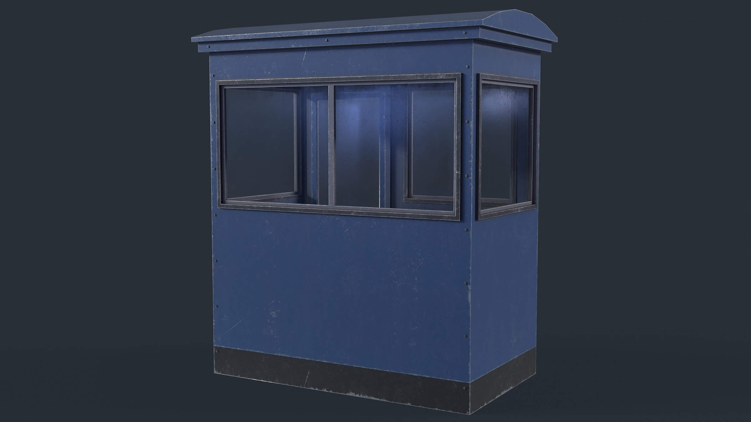Checkpoint Security Booth - 3D Model by iQuon