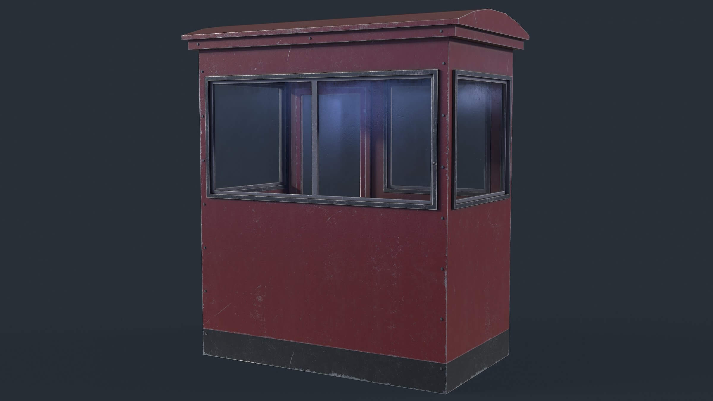 Checkpoint Security Booth - 3D Model by iQuon