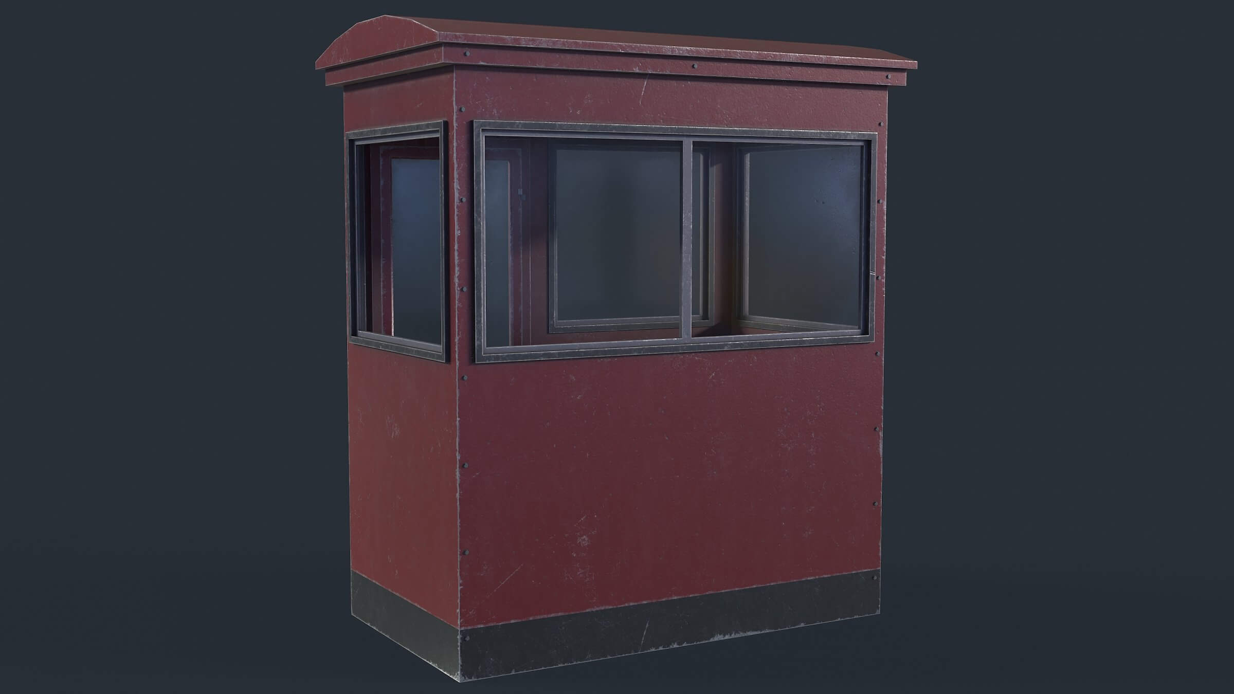 Checkpoint Security Booth - 3D Model by iQuon