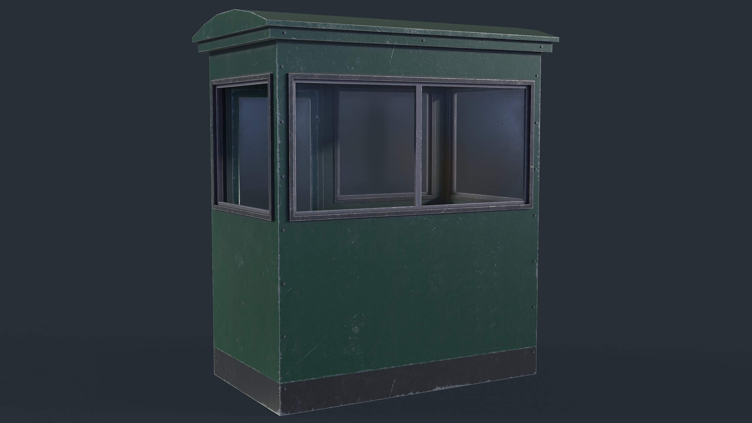 Checkpoint Security Booth - 3D Model by iQuon
