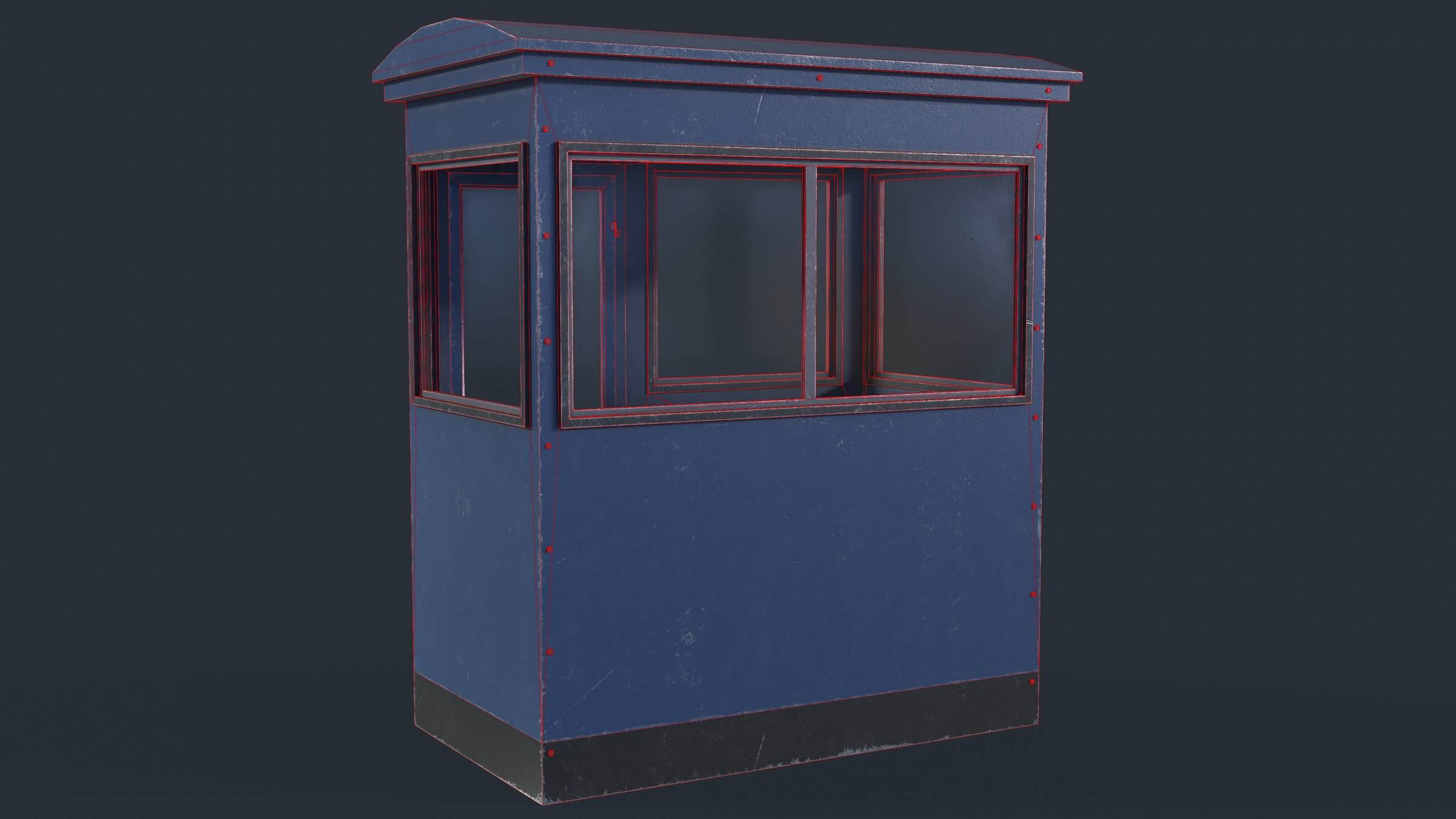 Checkpoint Security Booth - 3D Model by iQuon