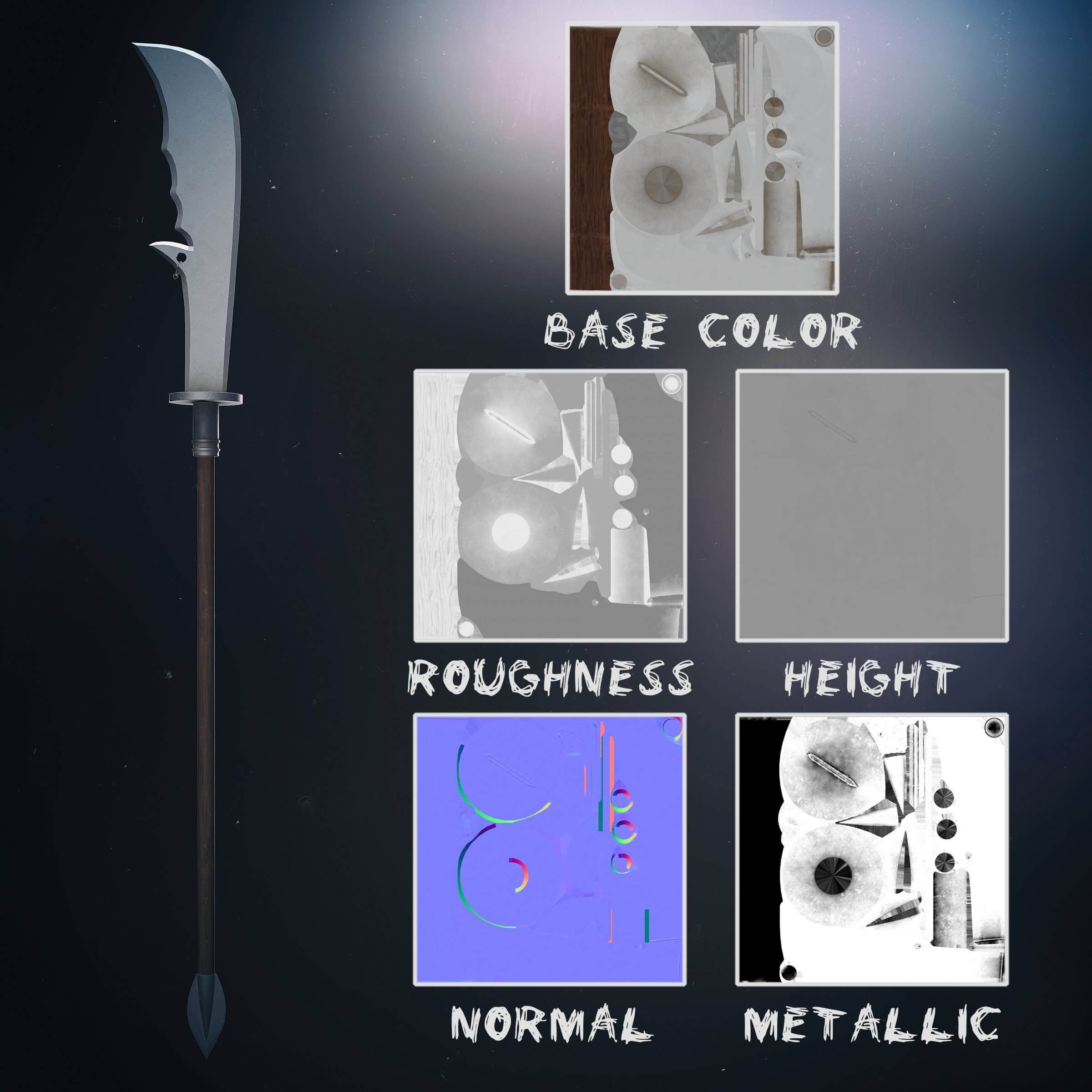 Chinese Long Battle Saber - 3D Model by iQuon