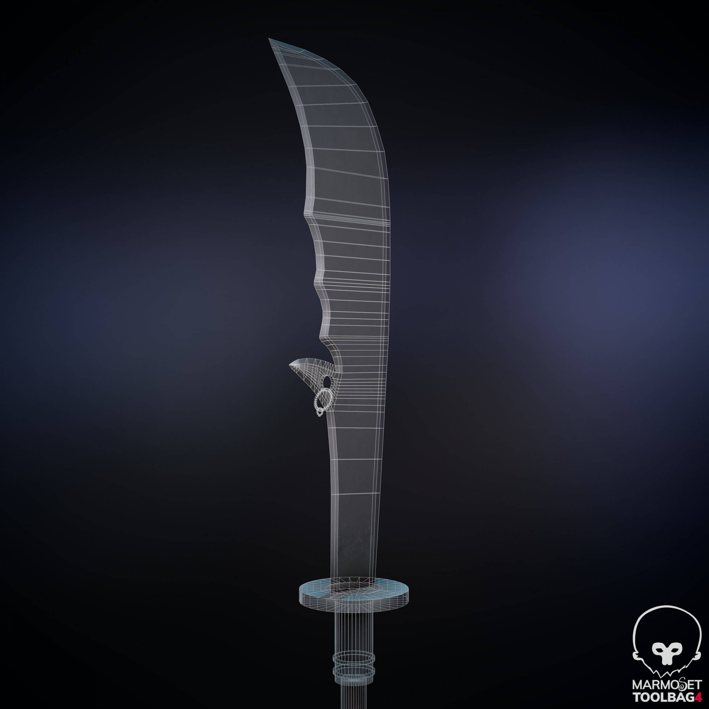 Chinese Long Battle Saber - 3D Model by iQuon