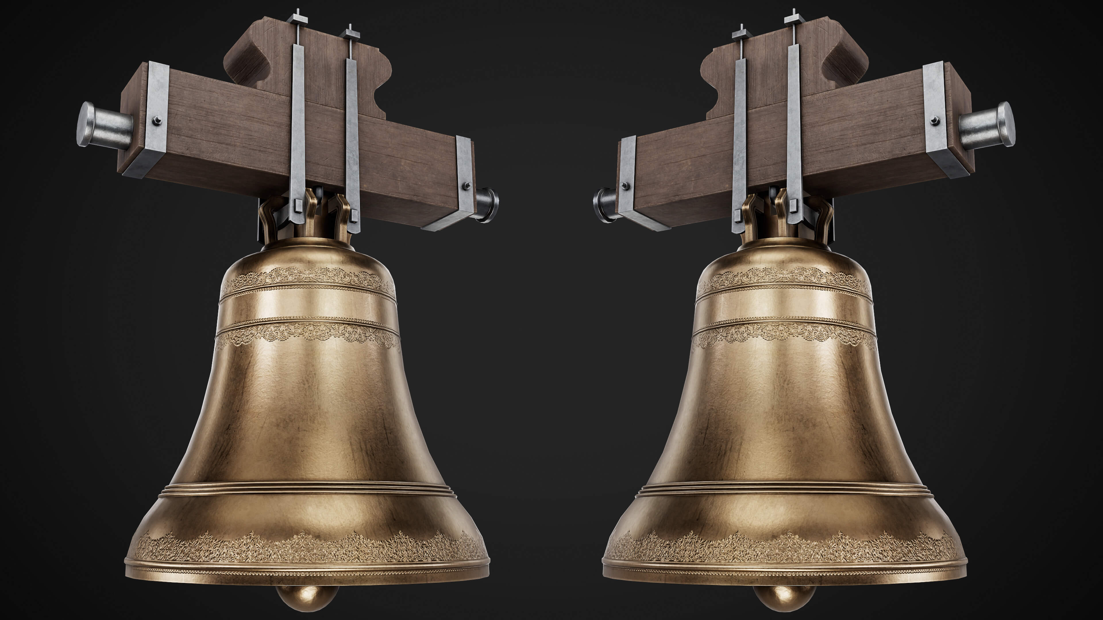 Old Church Bell - 3D Model by iQuon