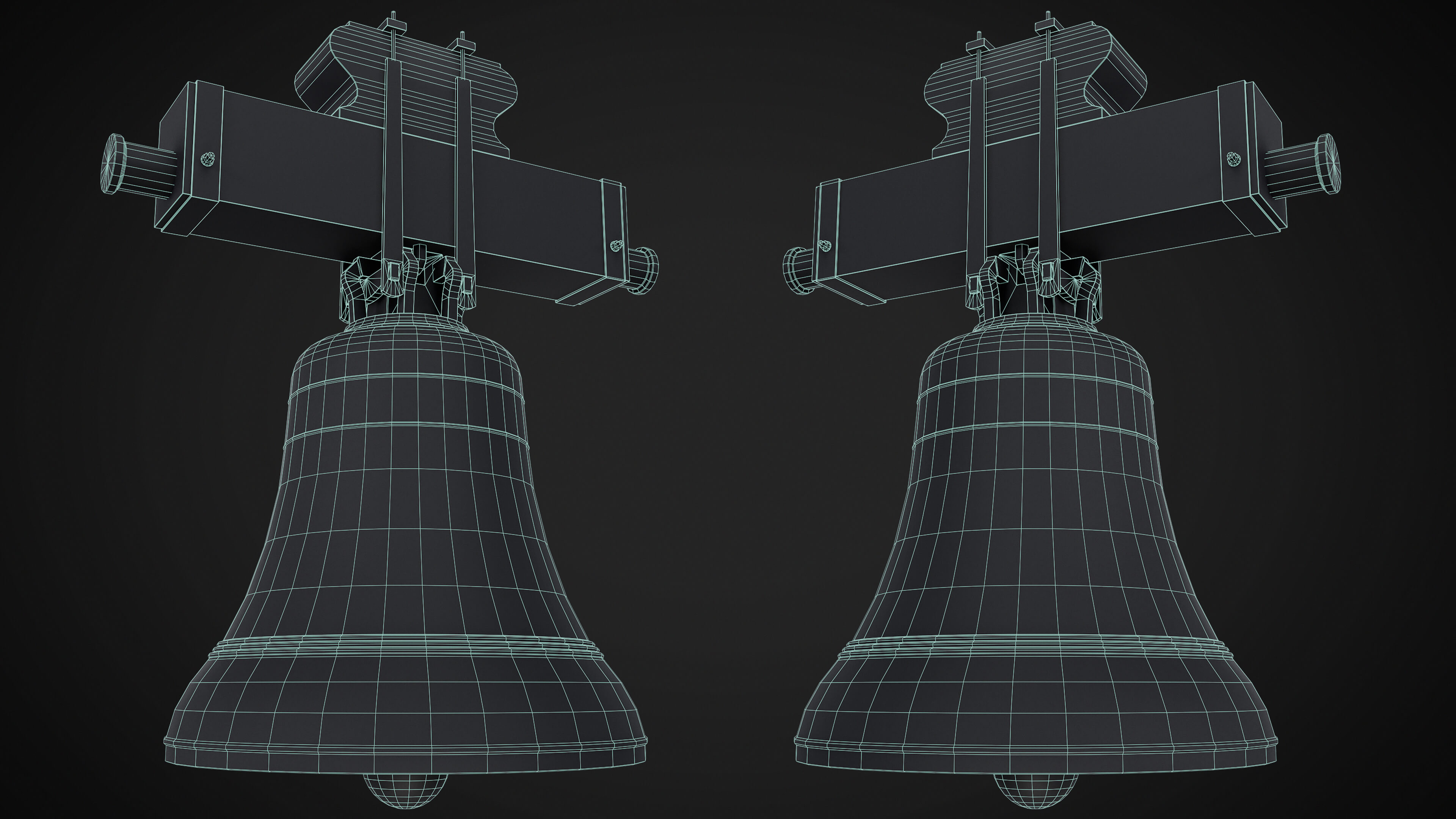 Old Church Bell - 3D Model by iQuon