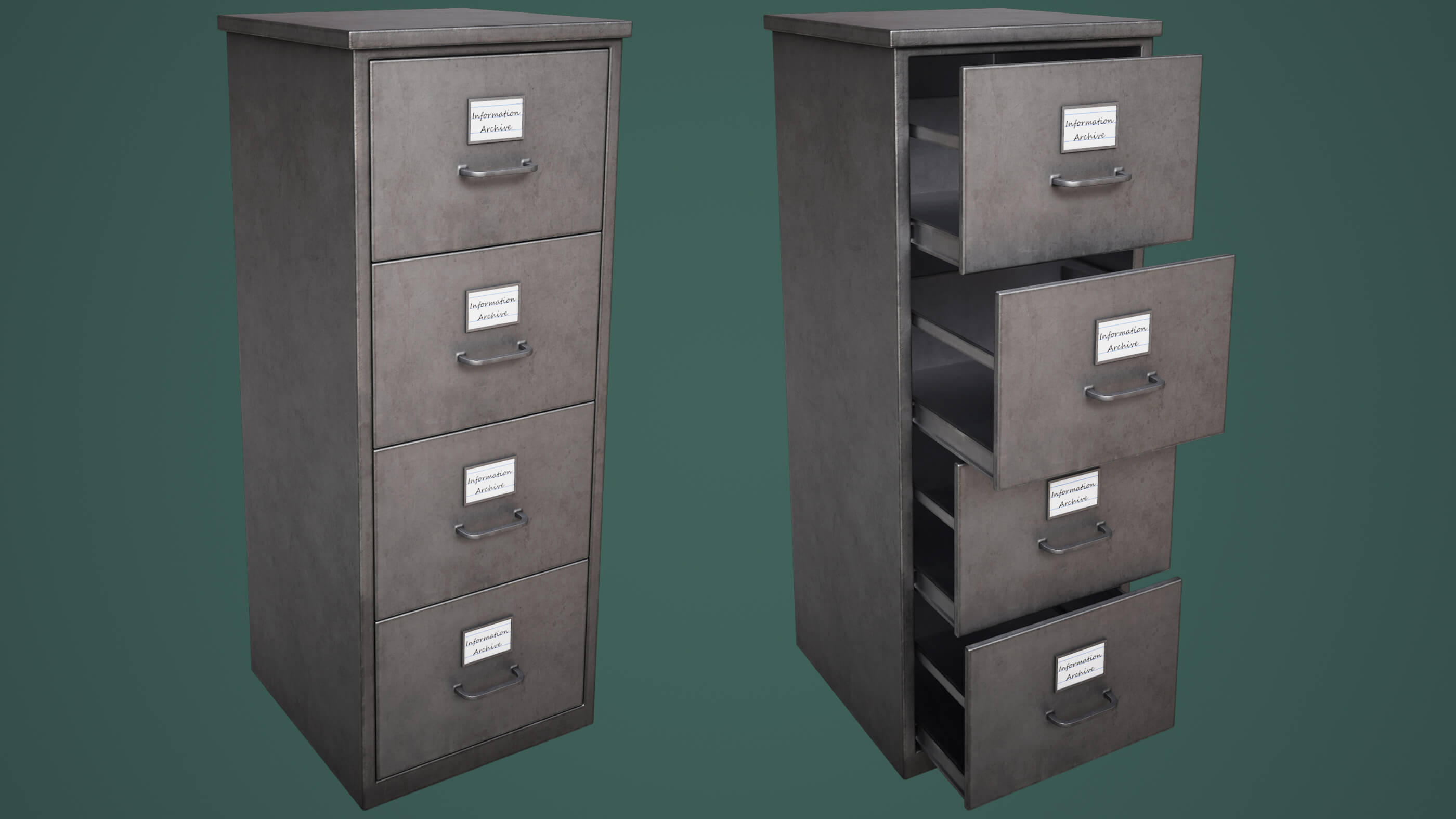 File Cabinet - 3D Model by iQuon