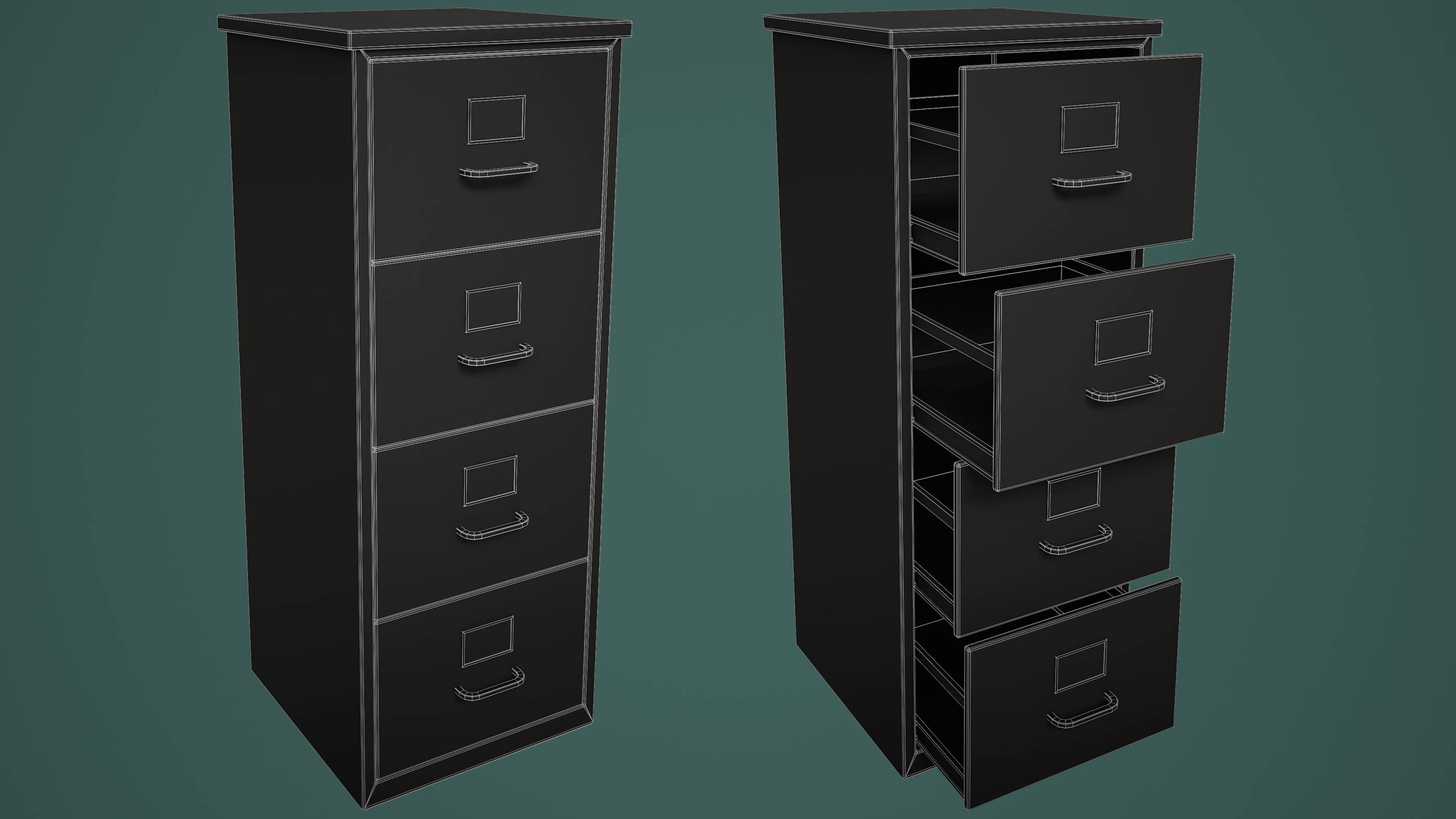 File Cabinet - 3D Model by iQuon