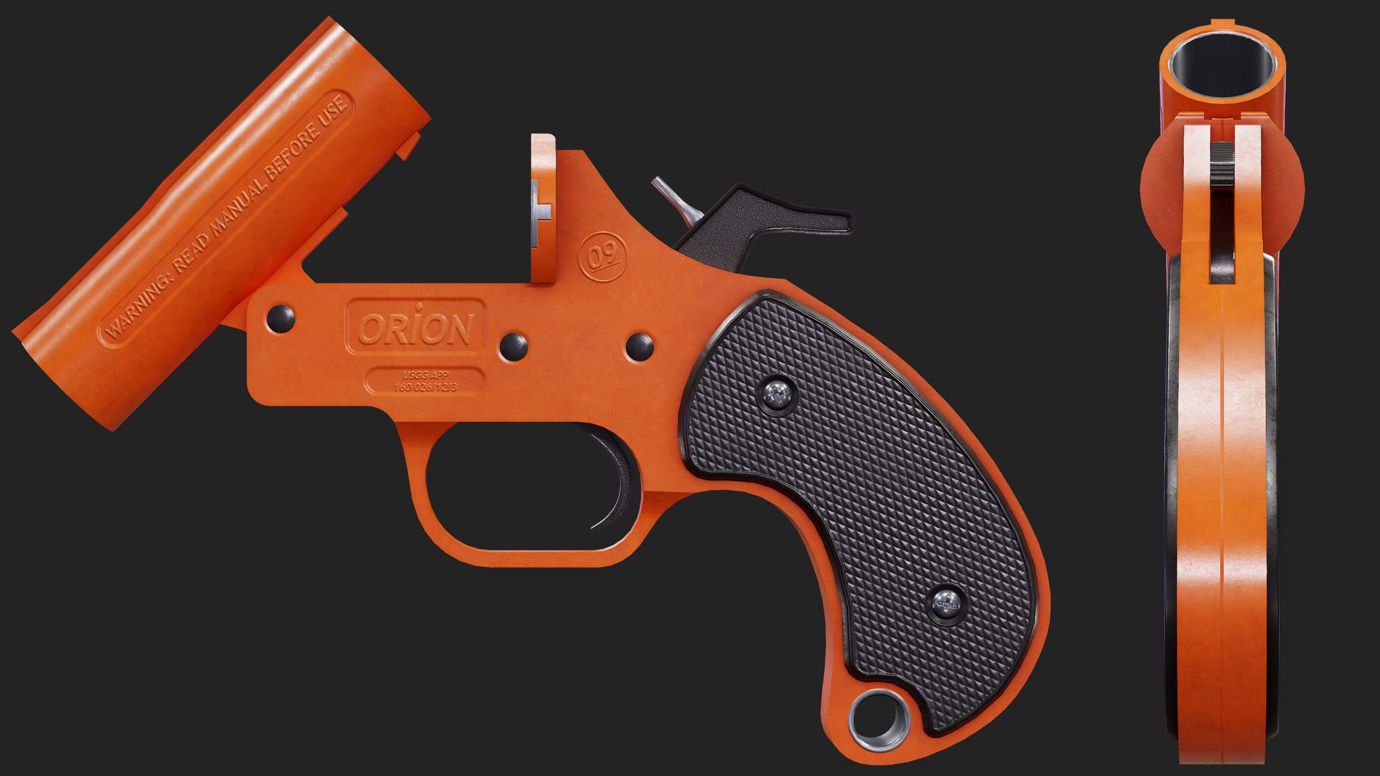 Orion Flare Gun - 3D Model by iQuon