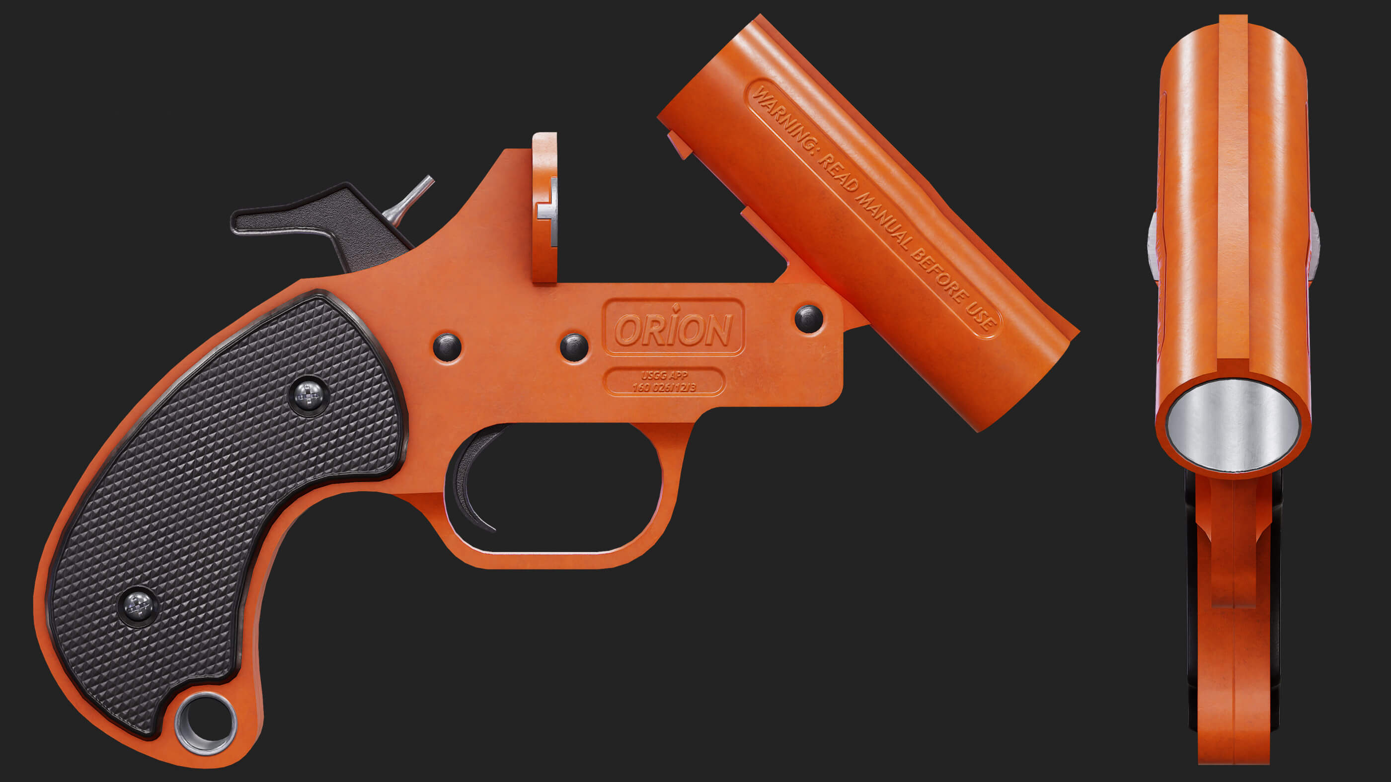 Orion Flare Gun - 3D Model by iQuon