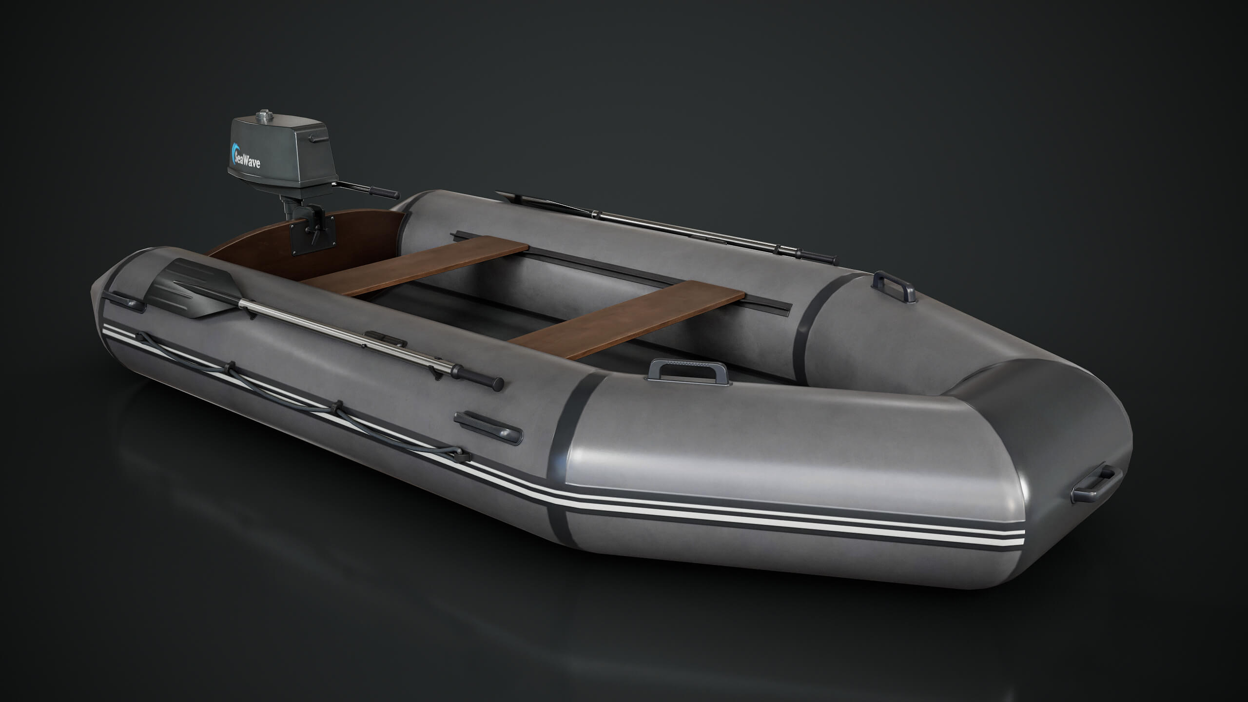 Inflatable Boat - 3D Model by iQuon