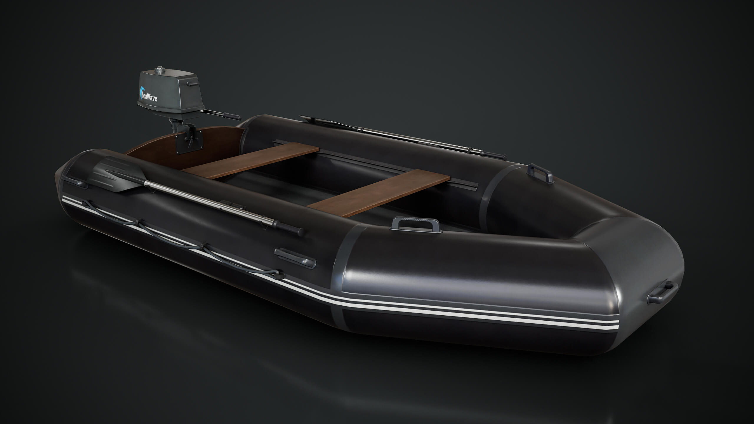 Inflatable Boat - 3D Model by iQuon