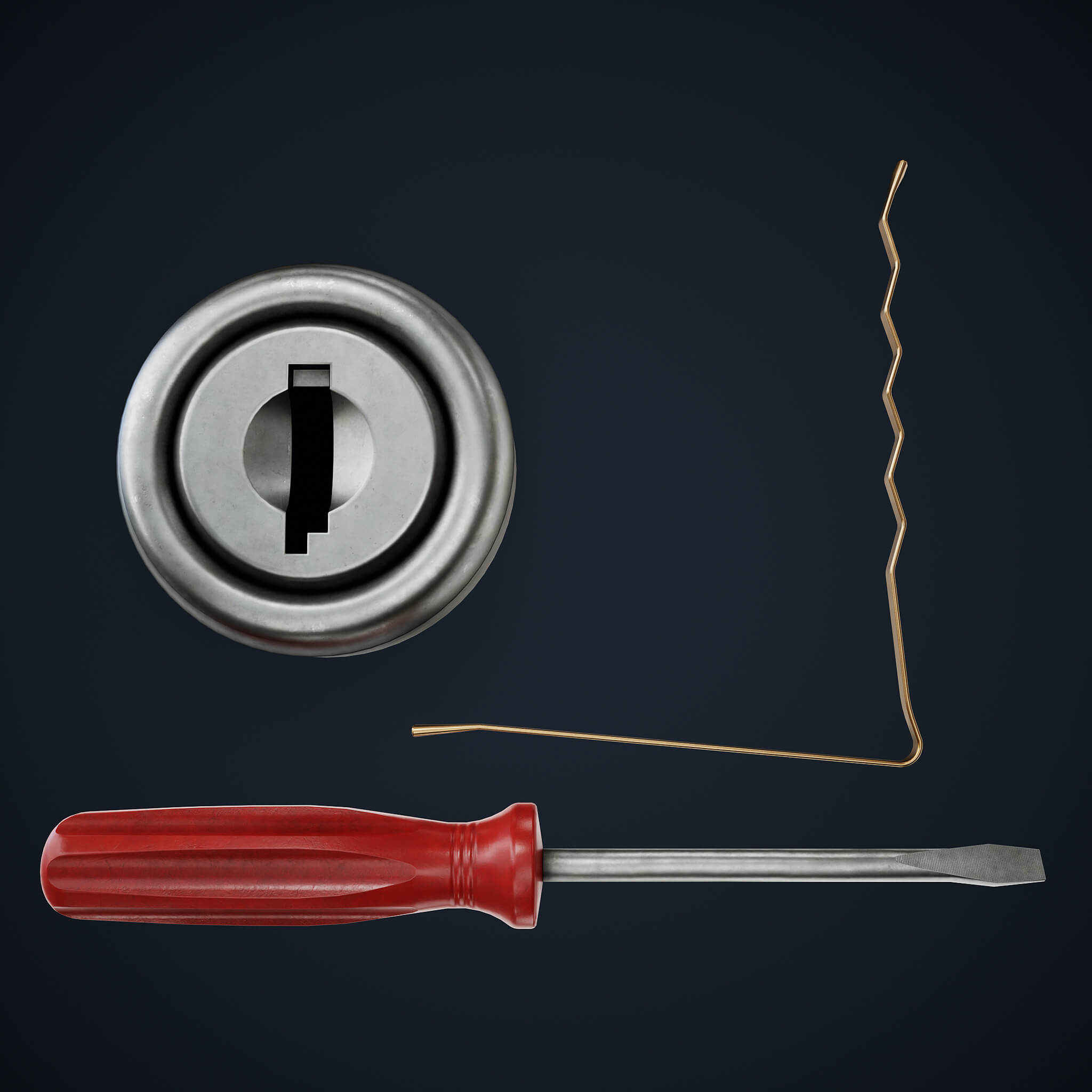 Lock Picking - 3D Model by iQuon