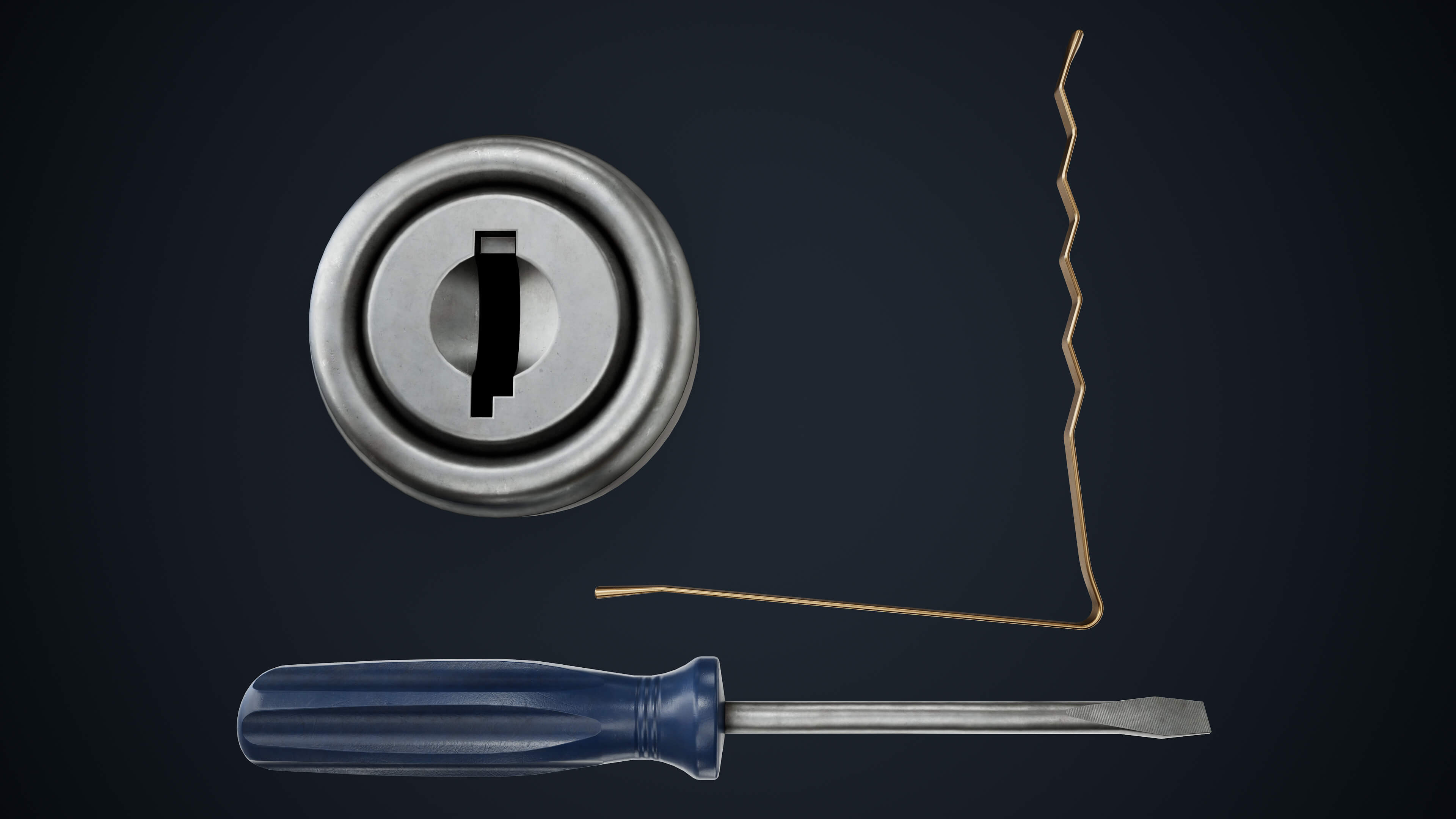 Lock Picking - 3D Model by iQuon