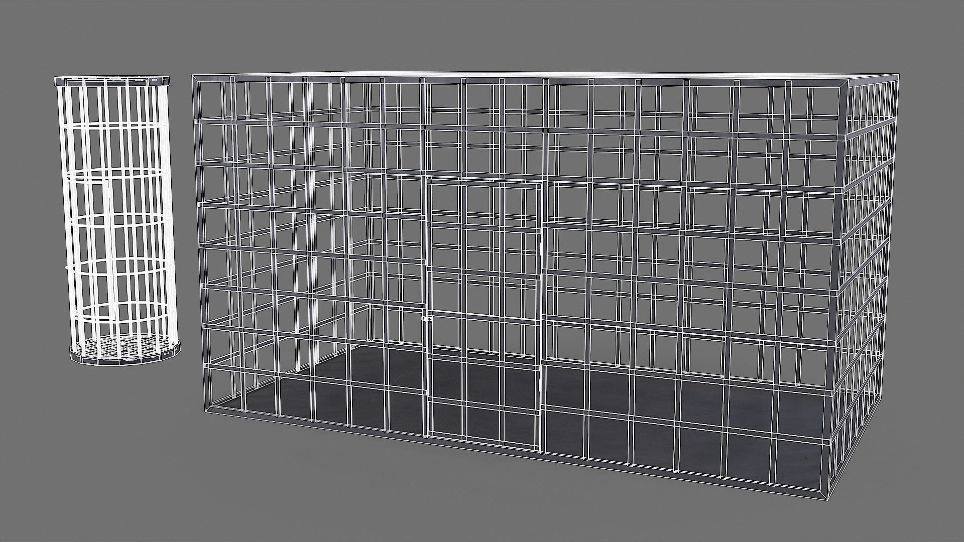 Medieval Iron Cages - 3D Model by iQuon