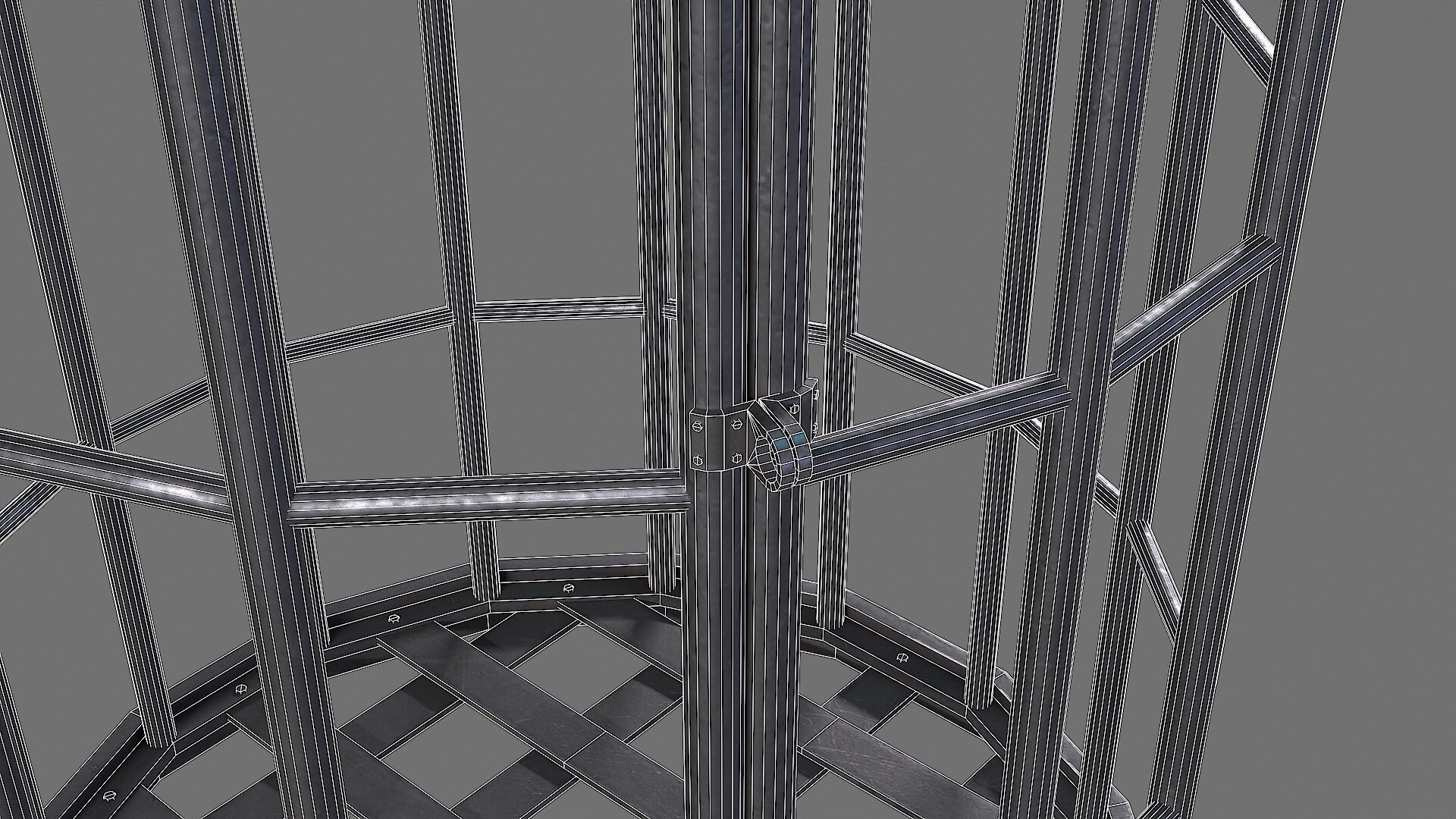 Medieval Iron Cages - 3D Model by iQuon