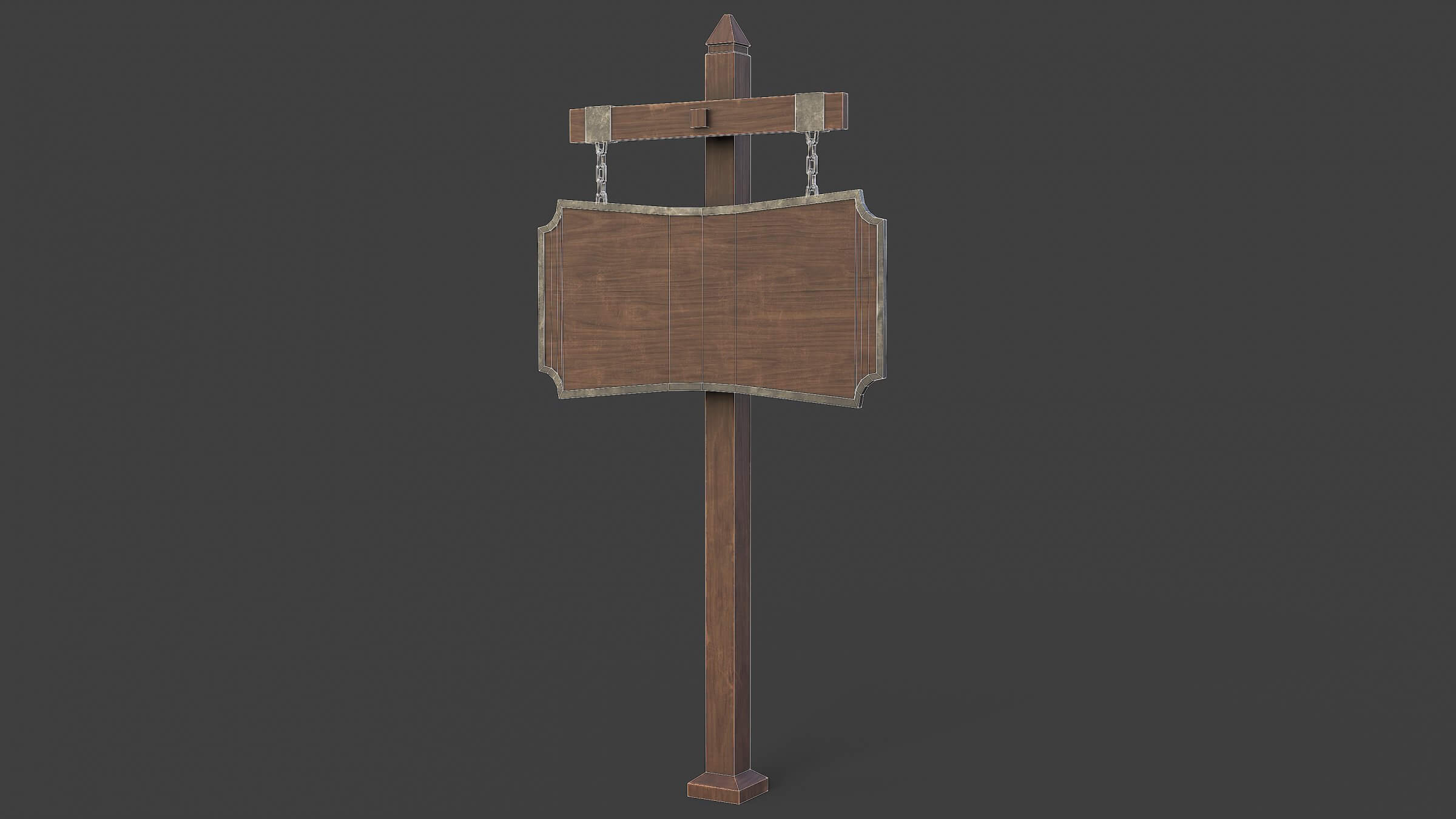 Medieval Signboard V2 - 3D Model by iQuon
