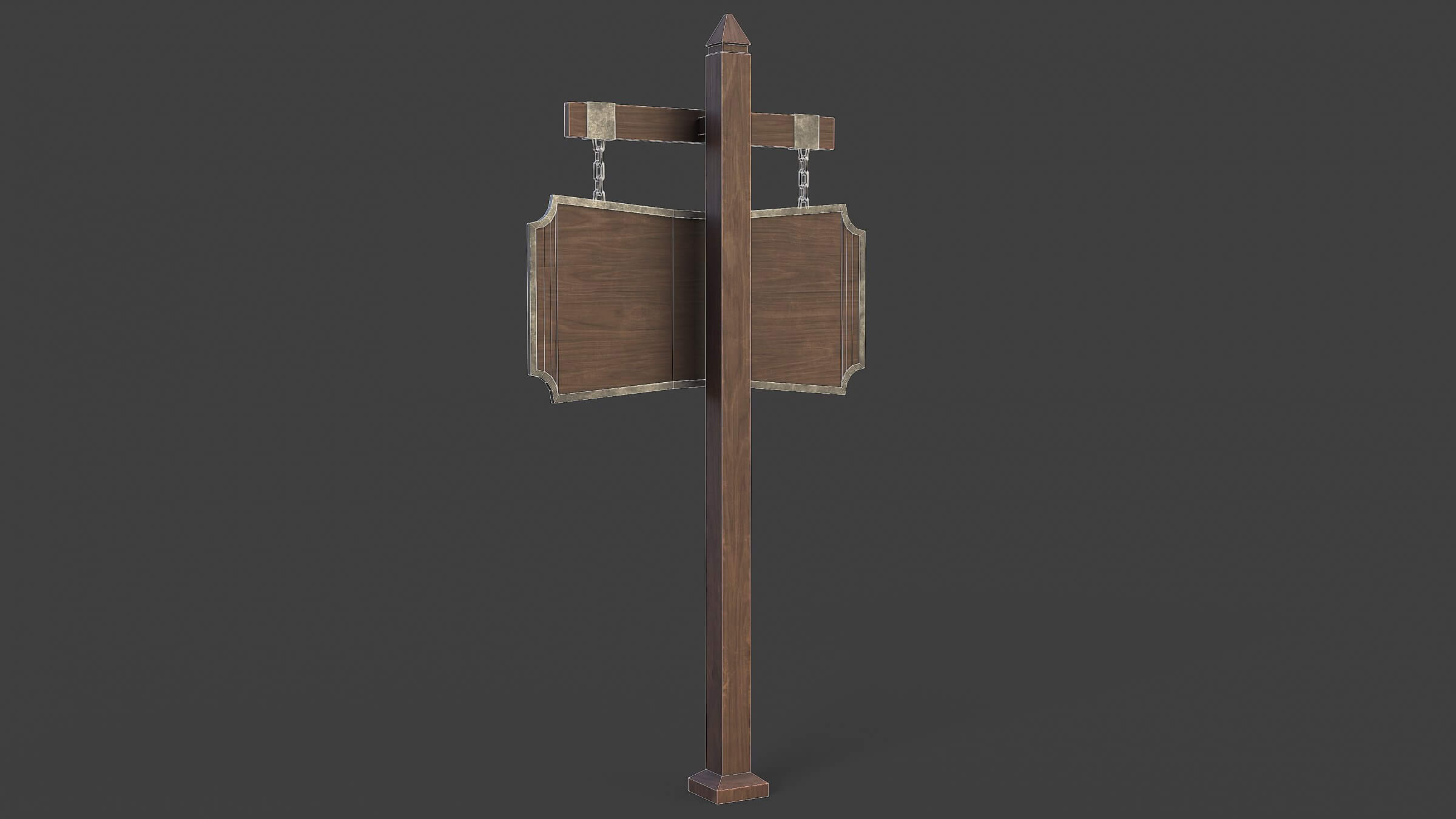 Medieval Signboard V2 - 3D Model by iQuon