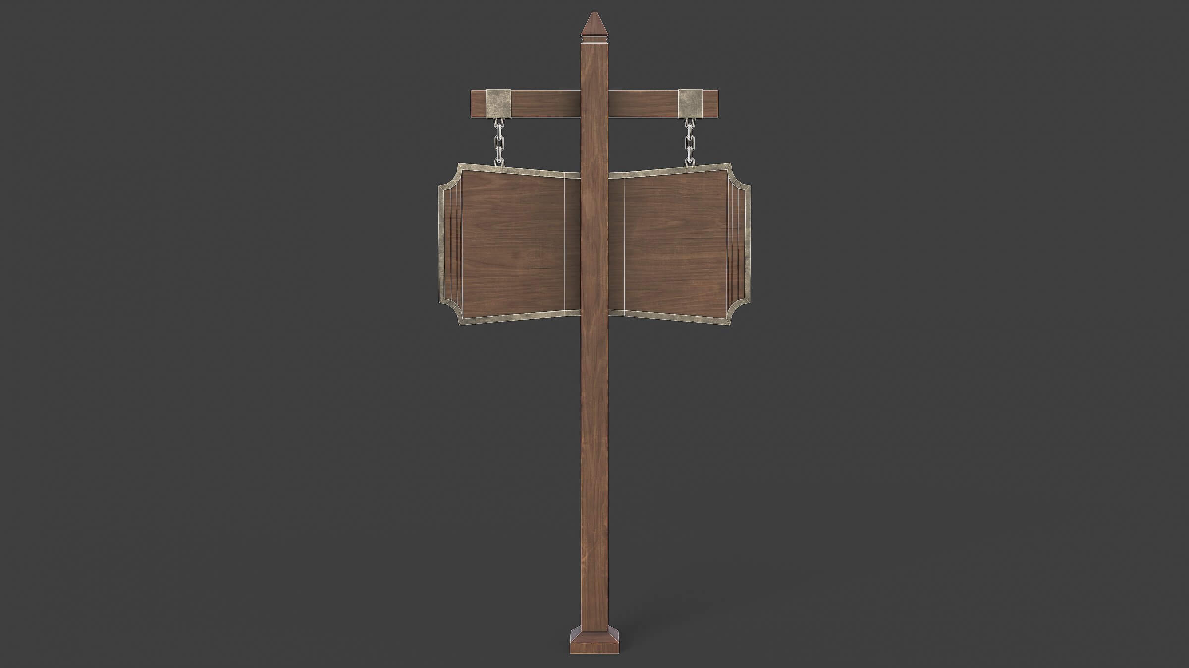Medieval Signboard V2 - 3D Model by iQuon