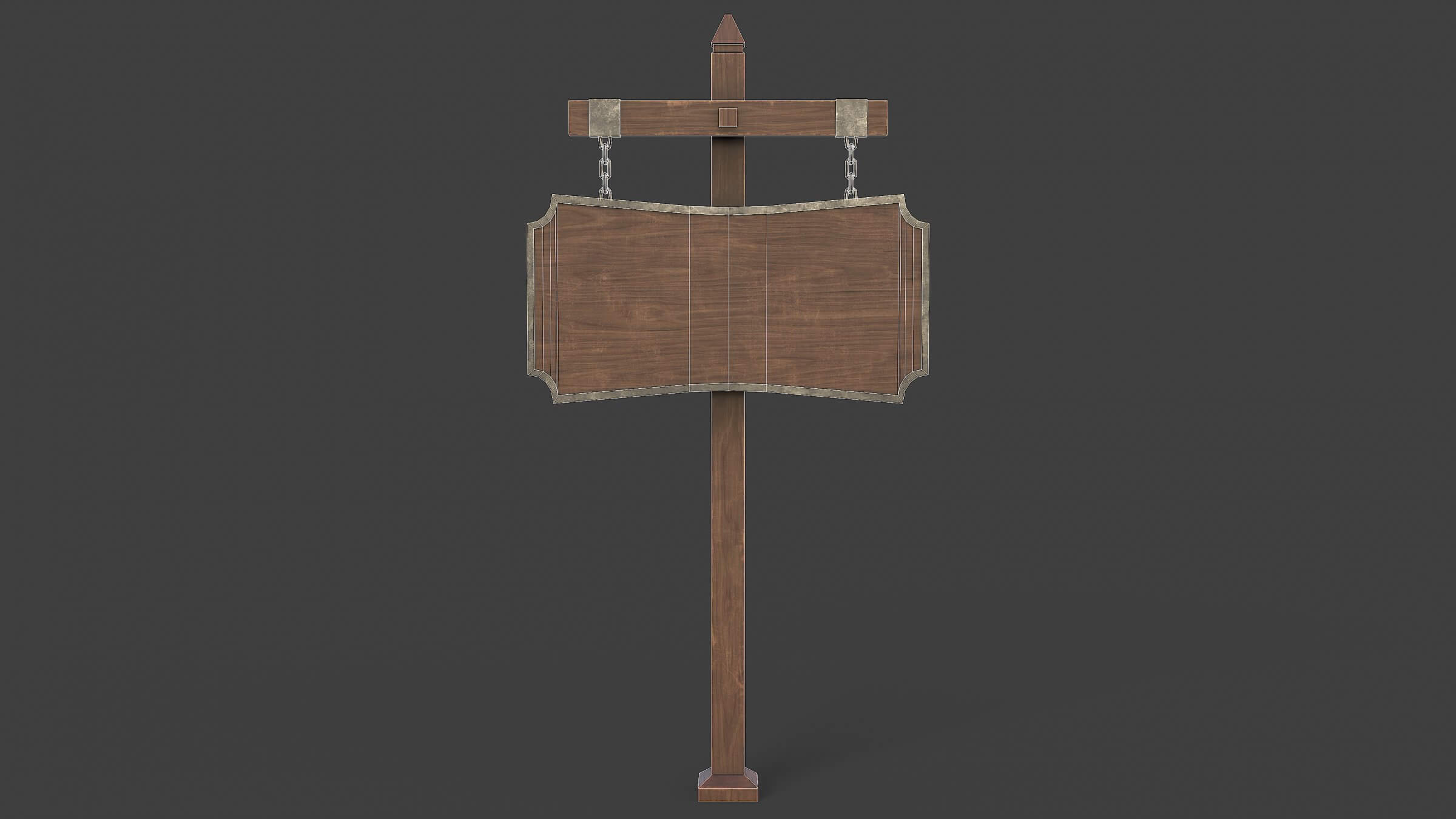 Medieval Signboard V2 - 3D Model by iQuon