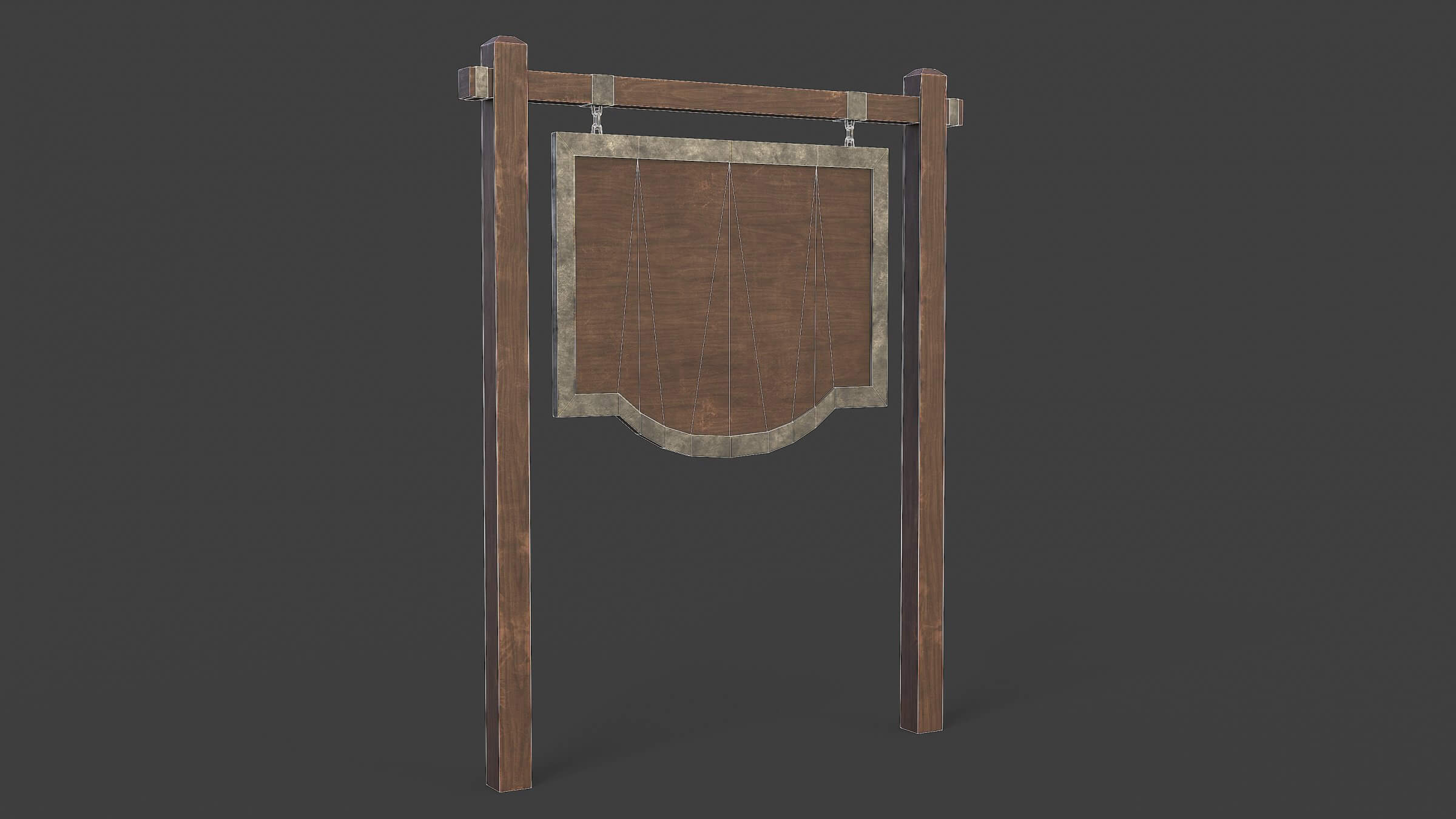 Medieval Signboard V4 - 3D Model by iQuon