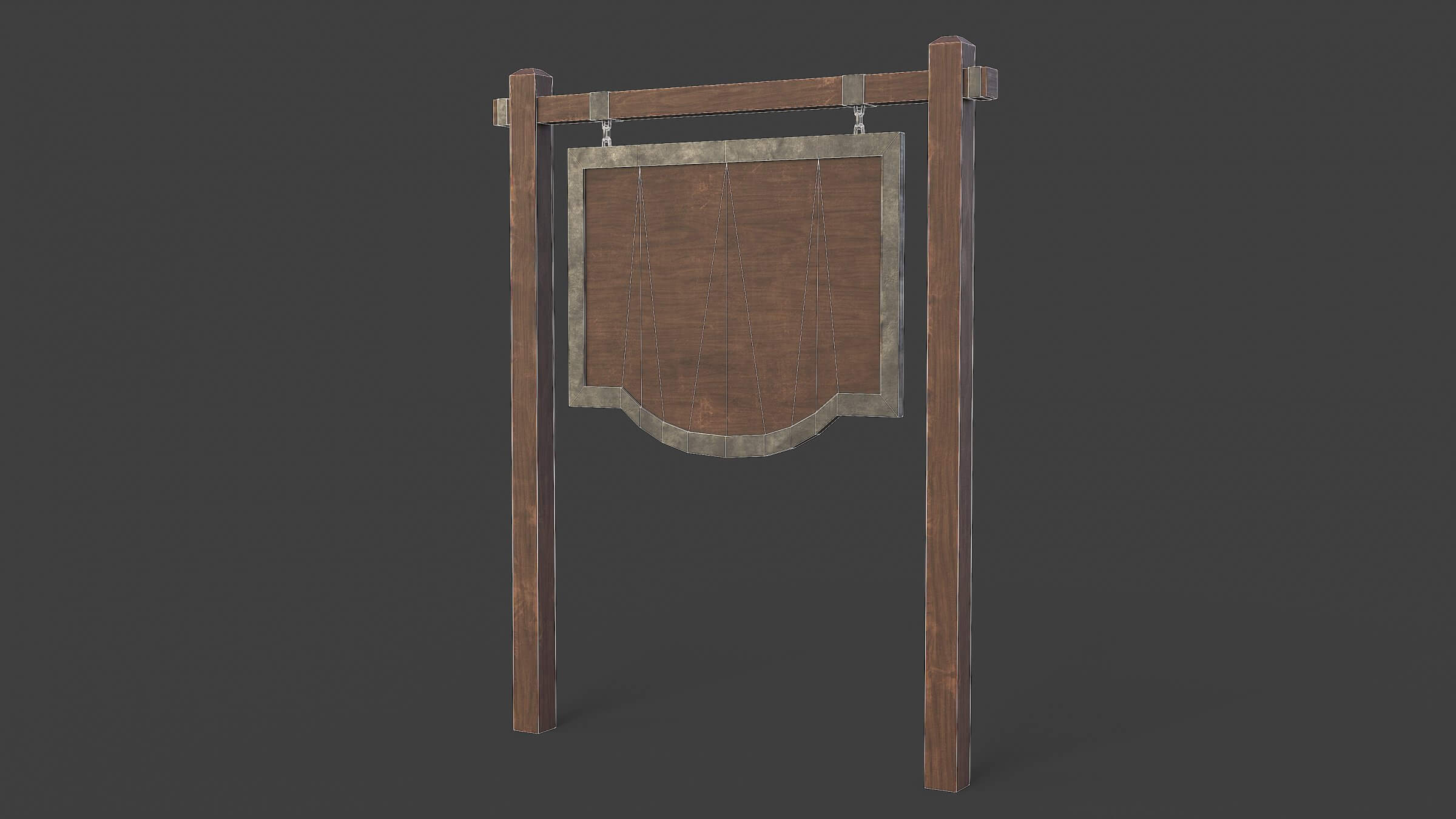 Medieval Signboard V4 - 3D Model by iQuon