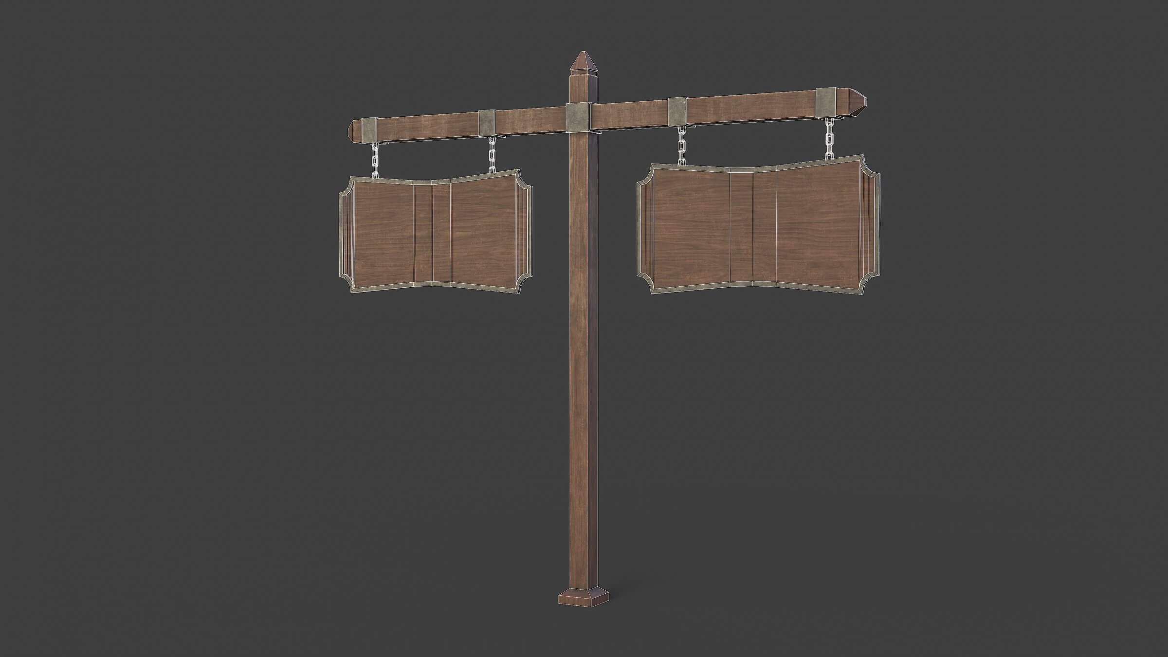 Medieval Signboard V5 - 3D Model by iQuon