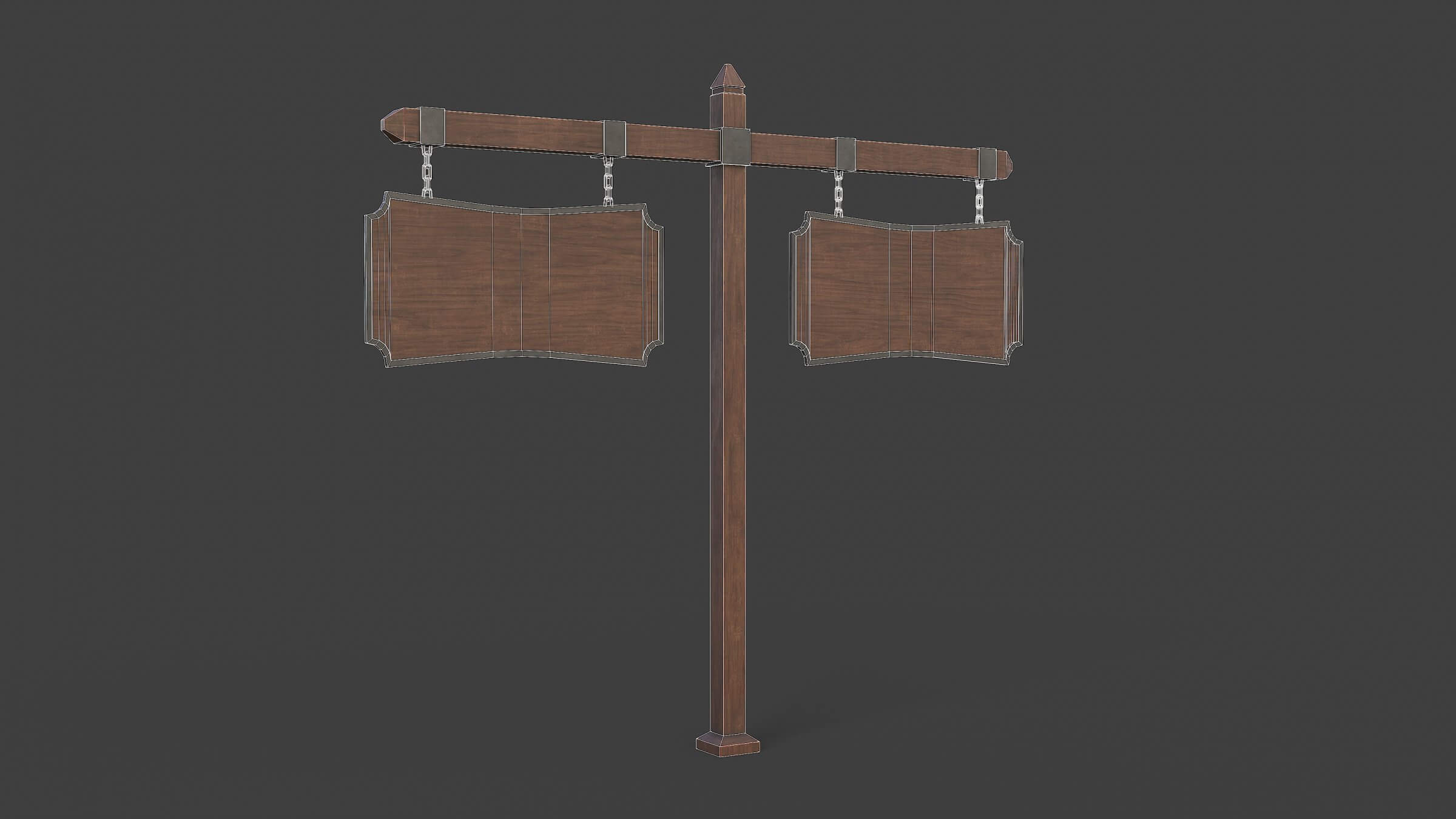 Medieval Signboard V5 - 3D Model by iQuon