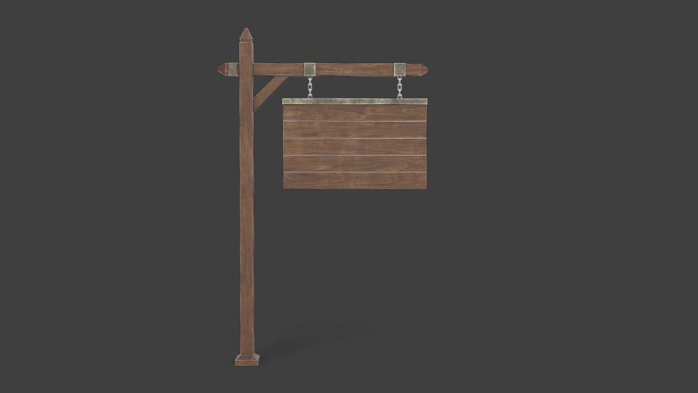 Medieval Signboard V6 - 3D Model by iQuon