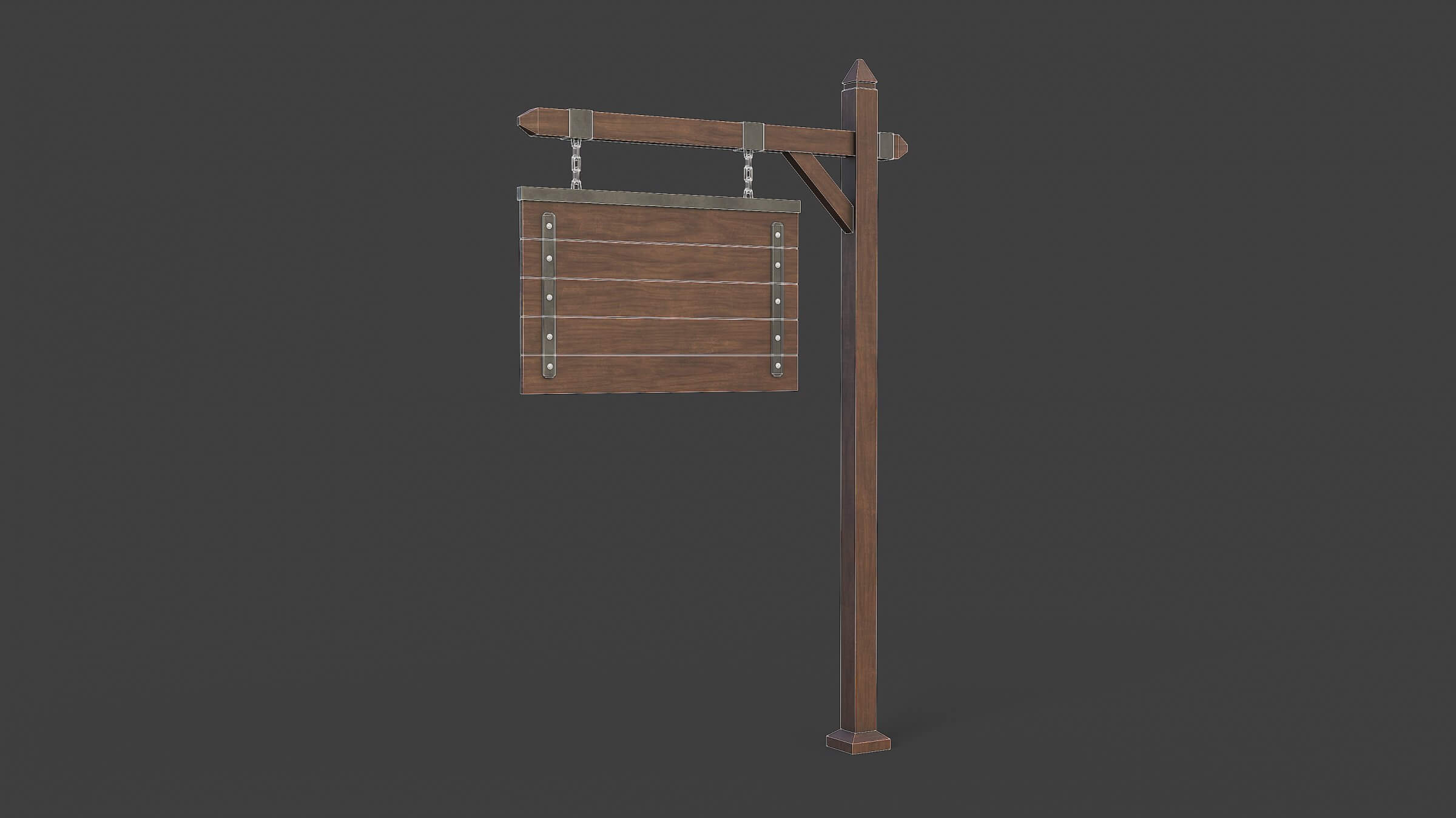 Medieval Signboard V6 - 3D Model by iQuon