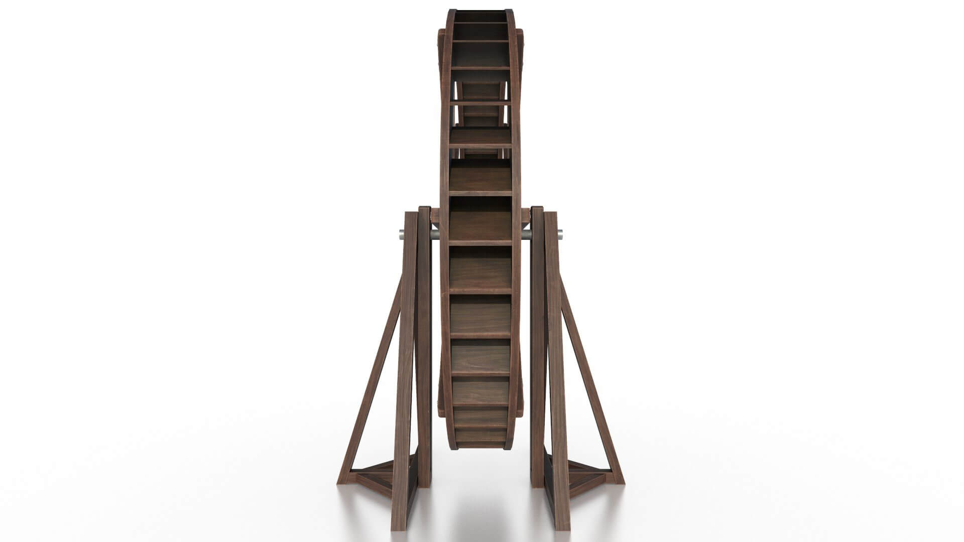 Medieval Water Wheel - 3D Model by iQuon