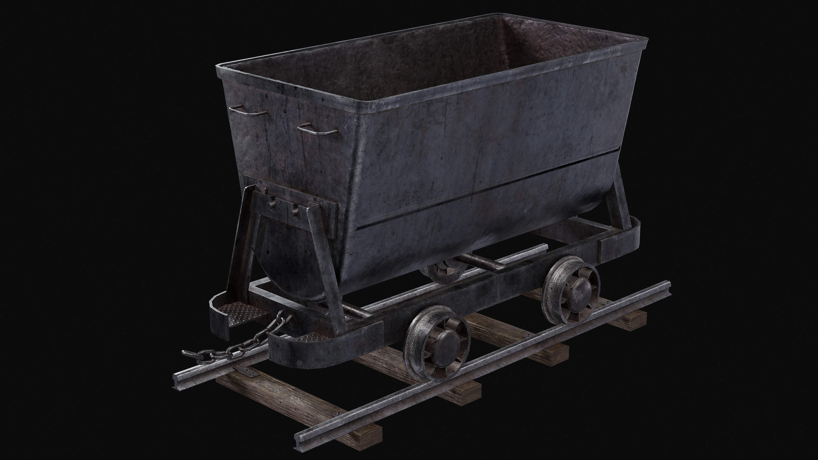 Mine Trolley - 3D Model by iQuon