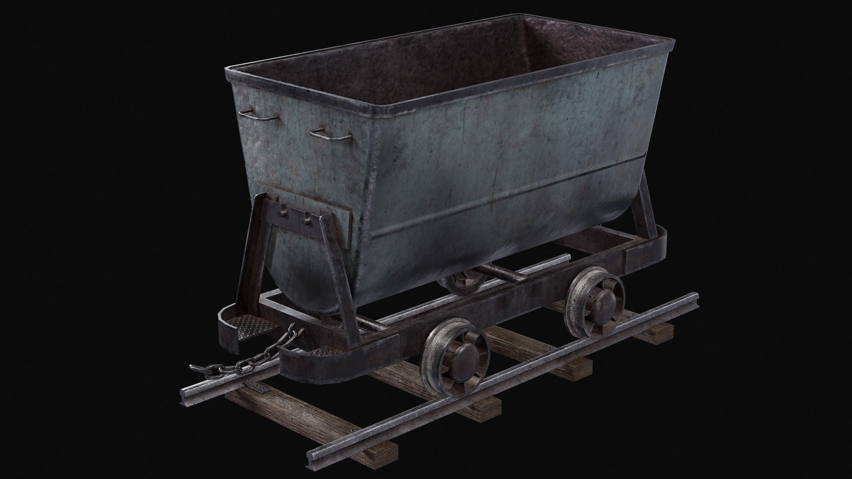 Mine Trolley - 3D Model by iQuon