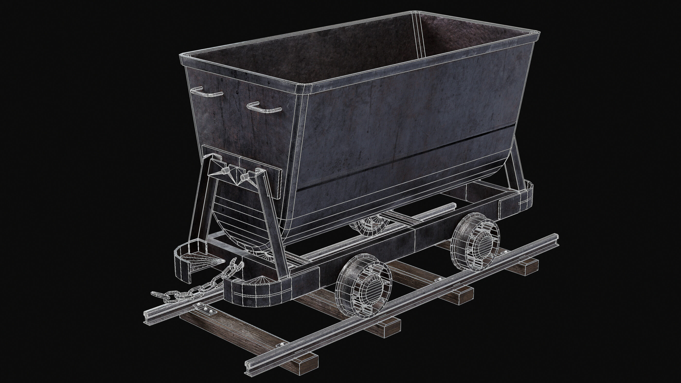 Mine Trolley - 3D Model by iQuon