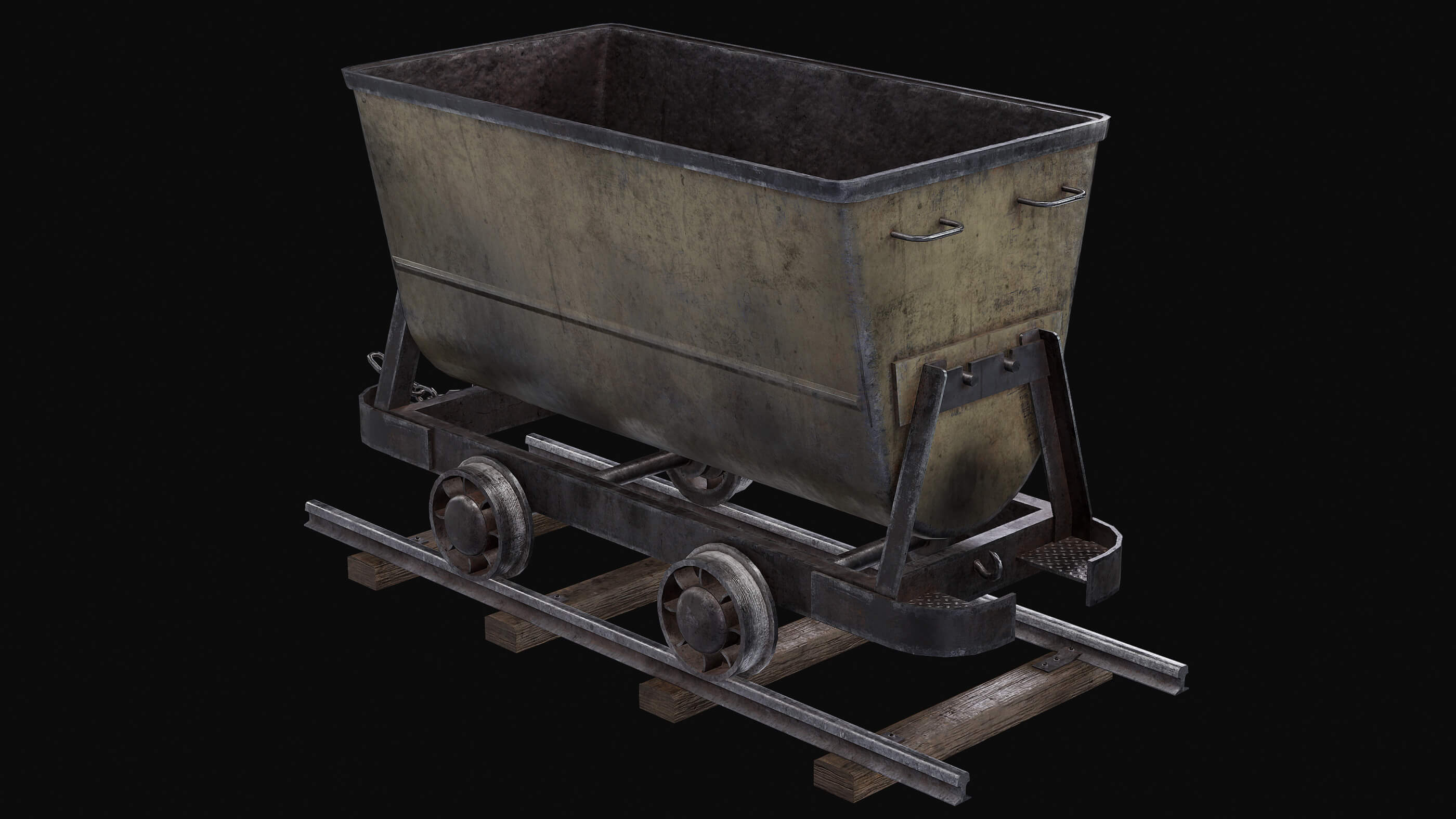 Mine Trolley - 3D Model by iQuon