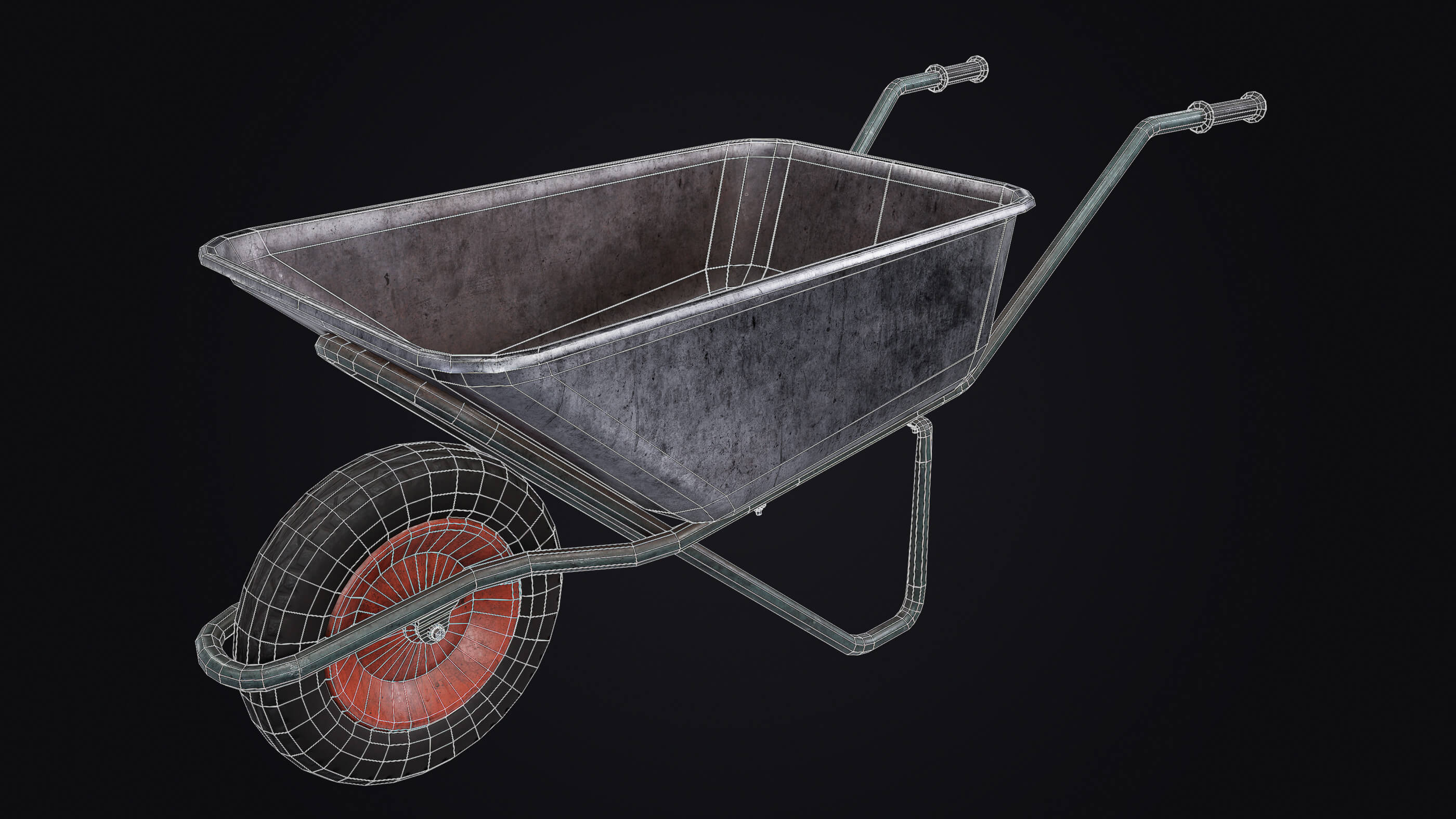 Painted Mining Cart - 3D Model by iQuon