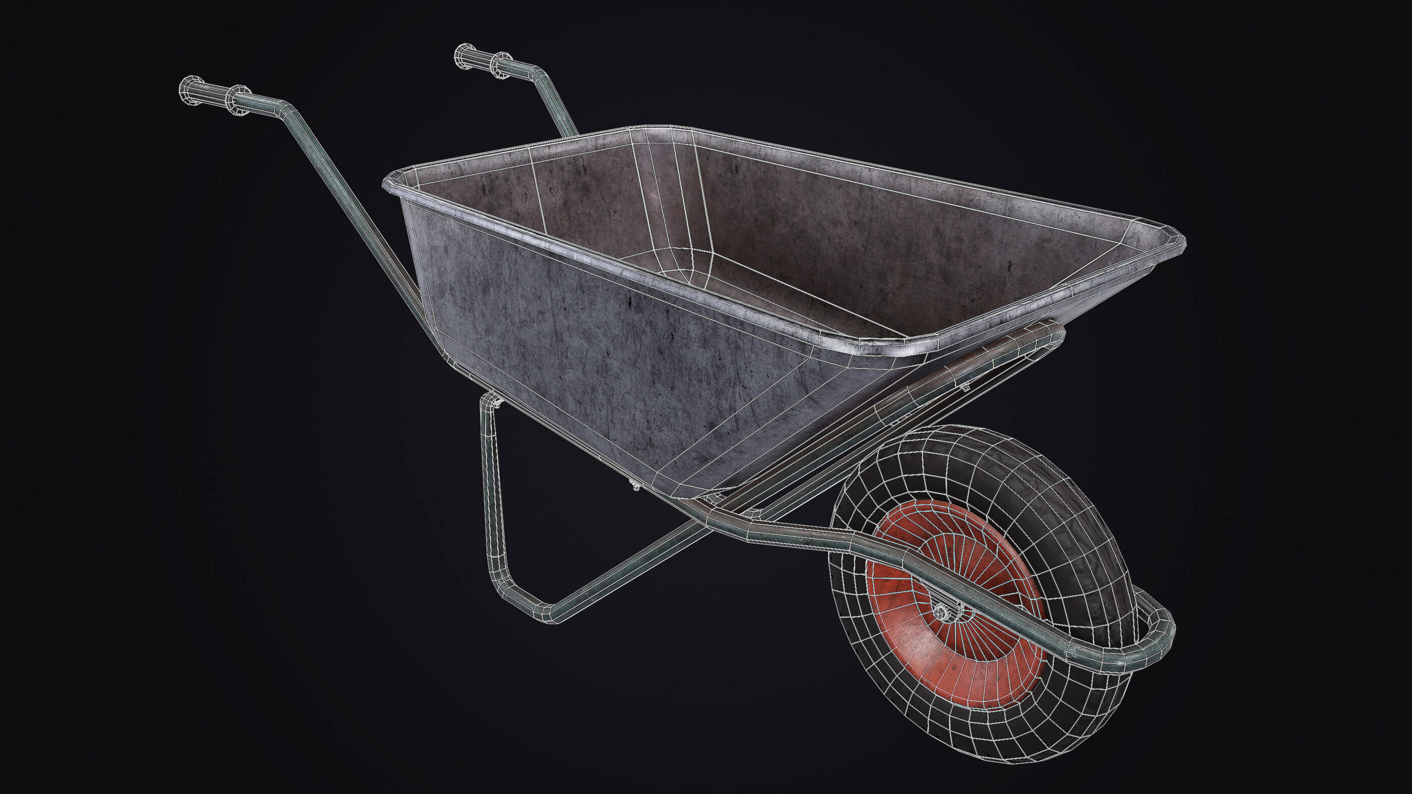 Painted Mining Cart - 3D Model by iQuon