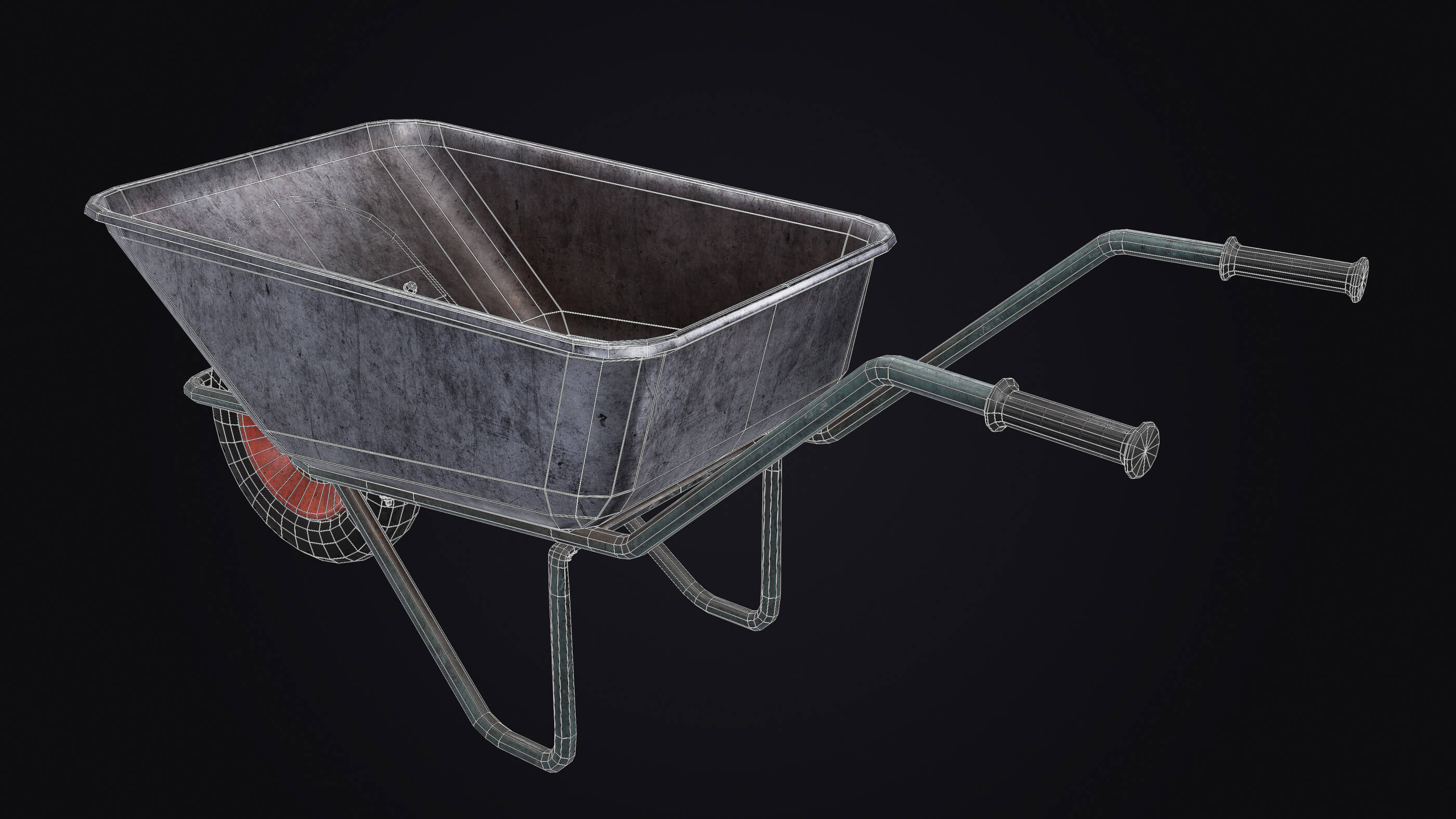 Painted Mining Cart - 3D Model by iQuon