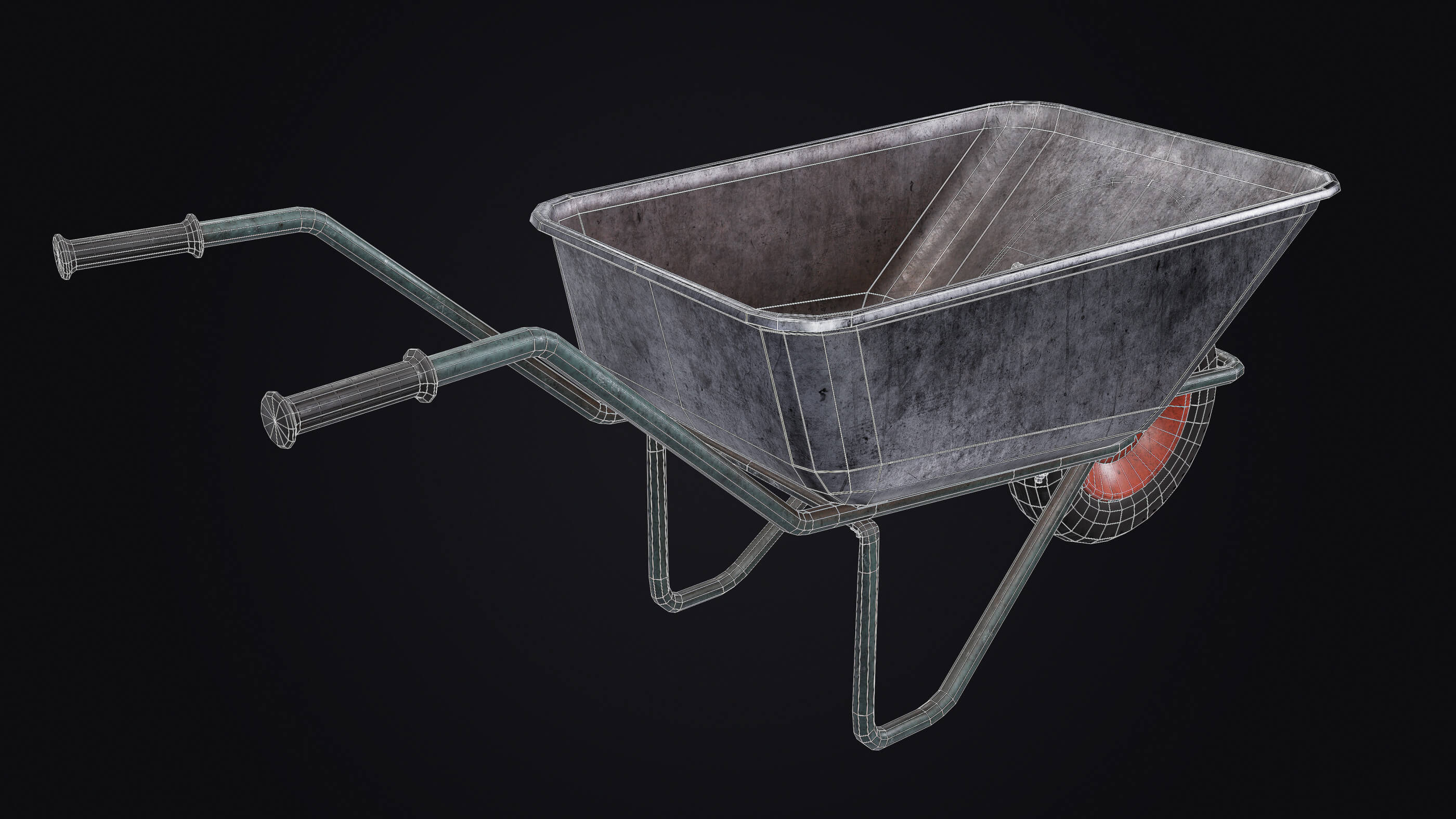 Painted Mining Cart - 3D Model by iQuon