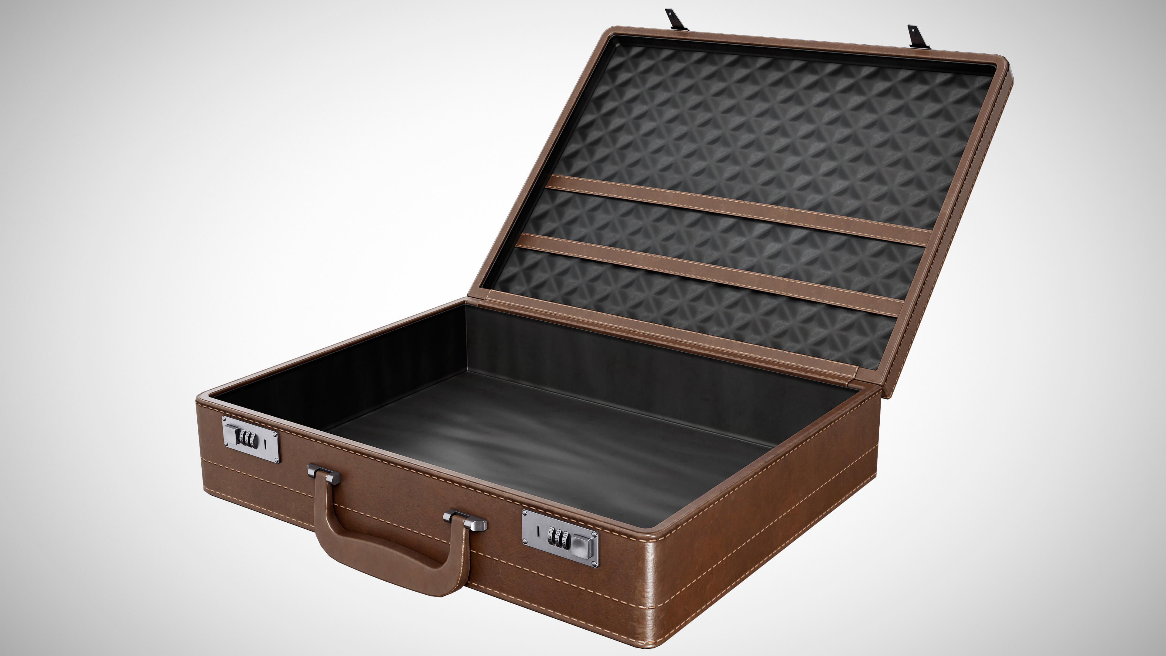 Office Leather Briefcase - 3D Model by iQuon