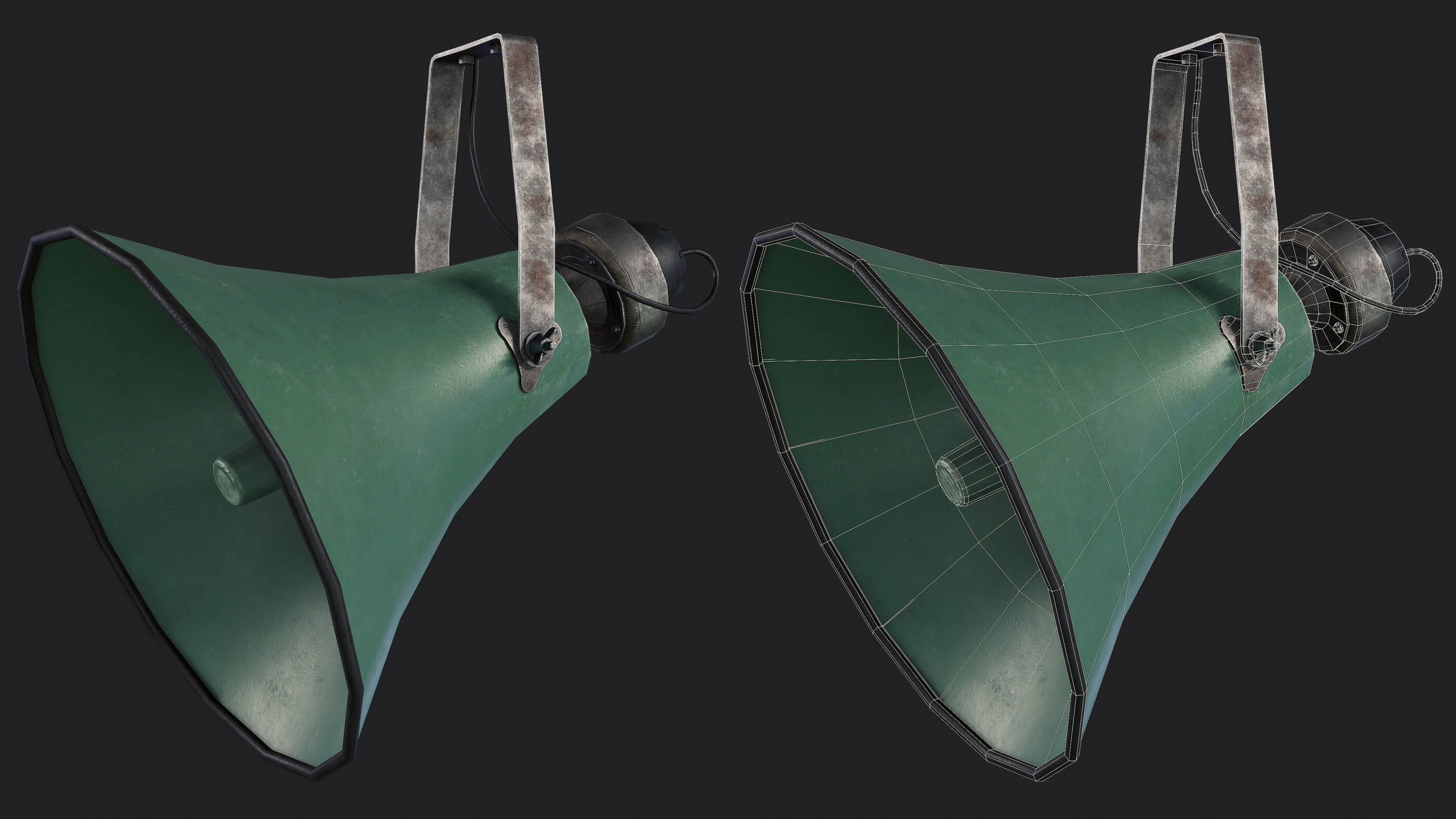 Old Military Speaker - 3D Model by iQuon
