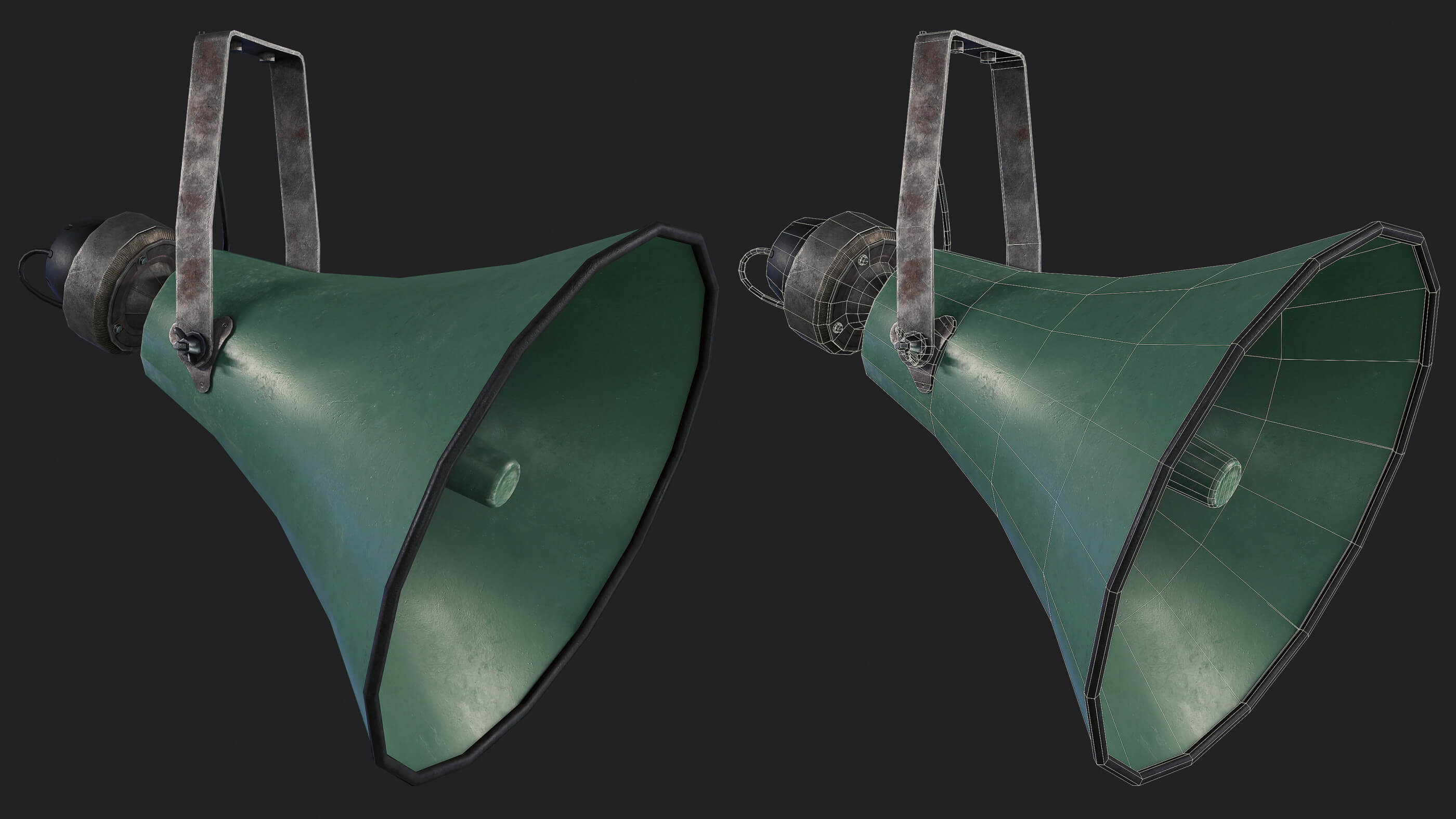 Old Military Speaker - 3D Model by iQuon