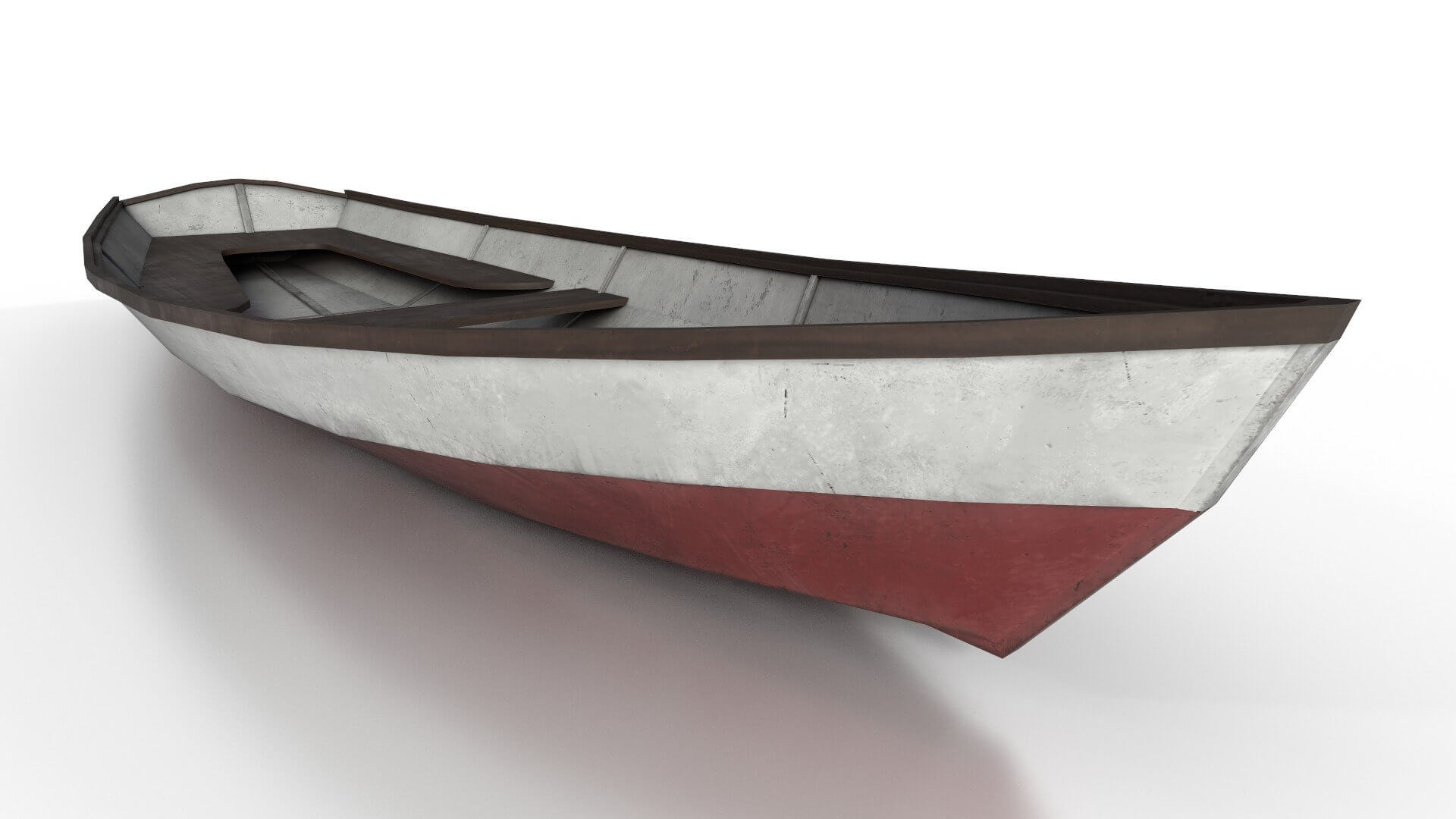Old Wooden Boat - 3D Model by iQuon