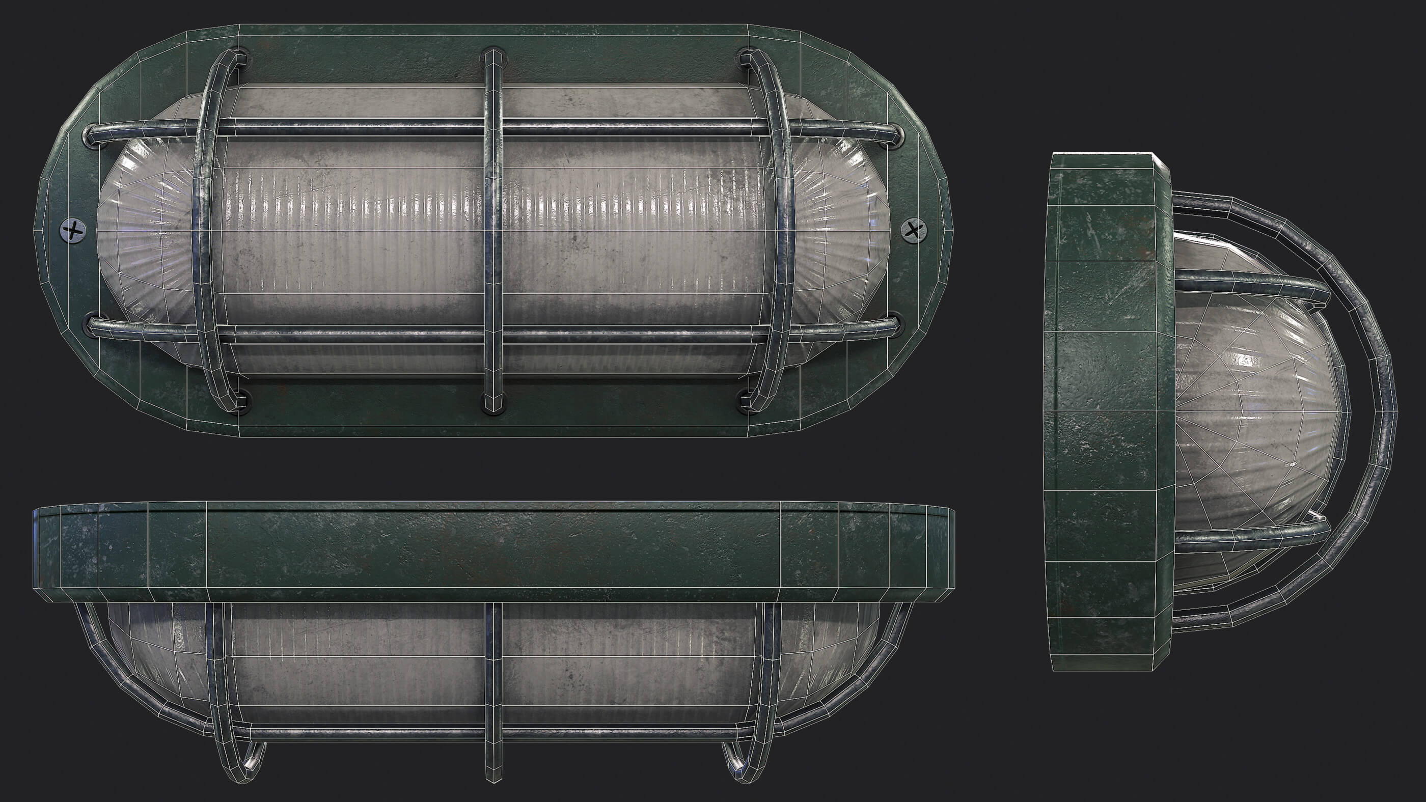 Collection of 9 Bunker Light - 3D Model by iQuon