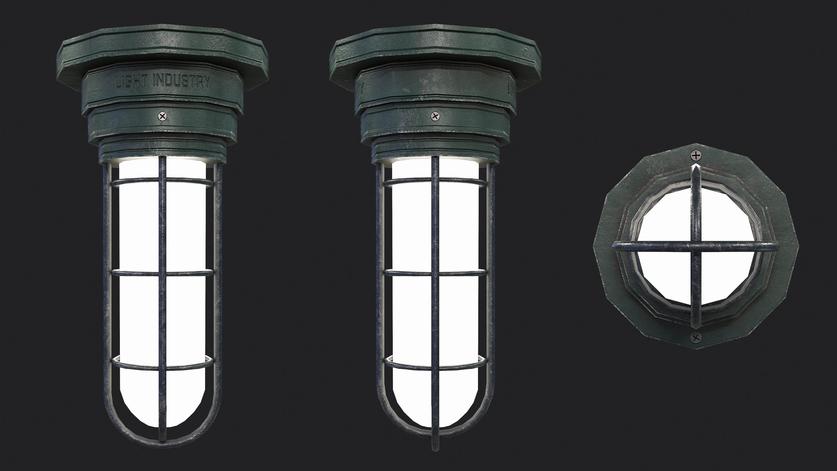 Collection of 9 Bunker Light - 3D Model by iQuon