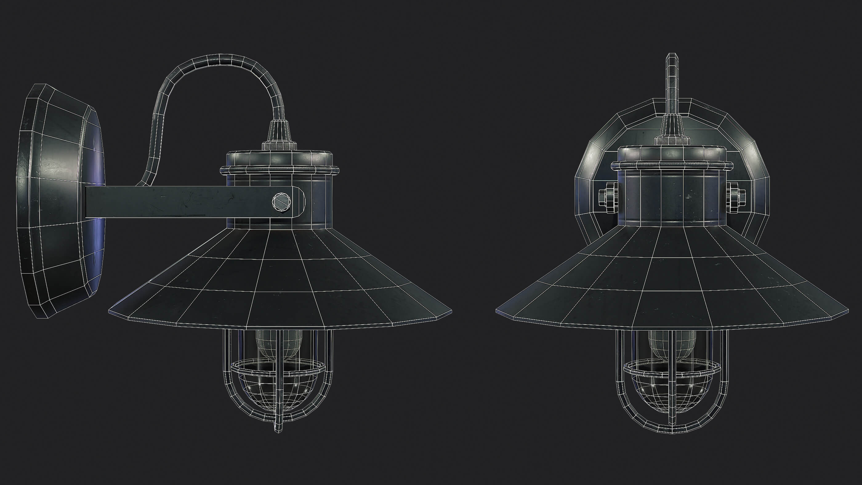 Collection of 9 Bunker Light - 3D Model by iQuon