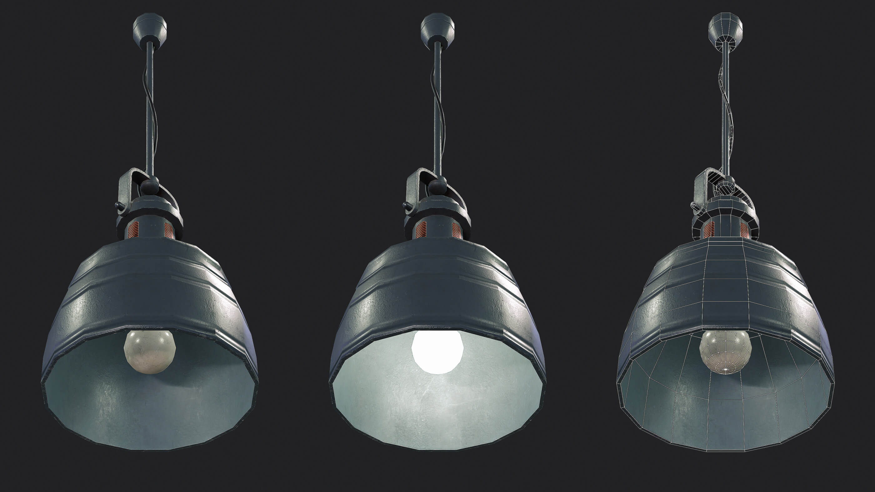 Collection of 9 Bunker Light - 3D Model by iQuon