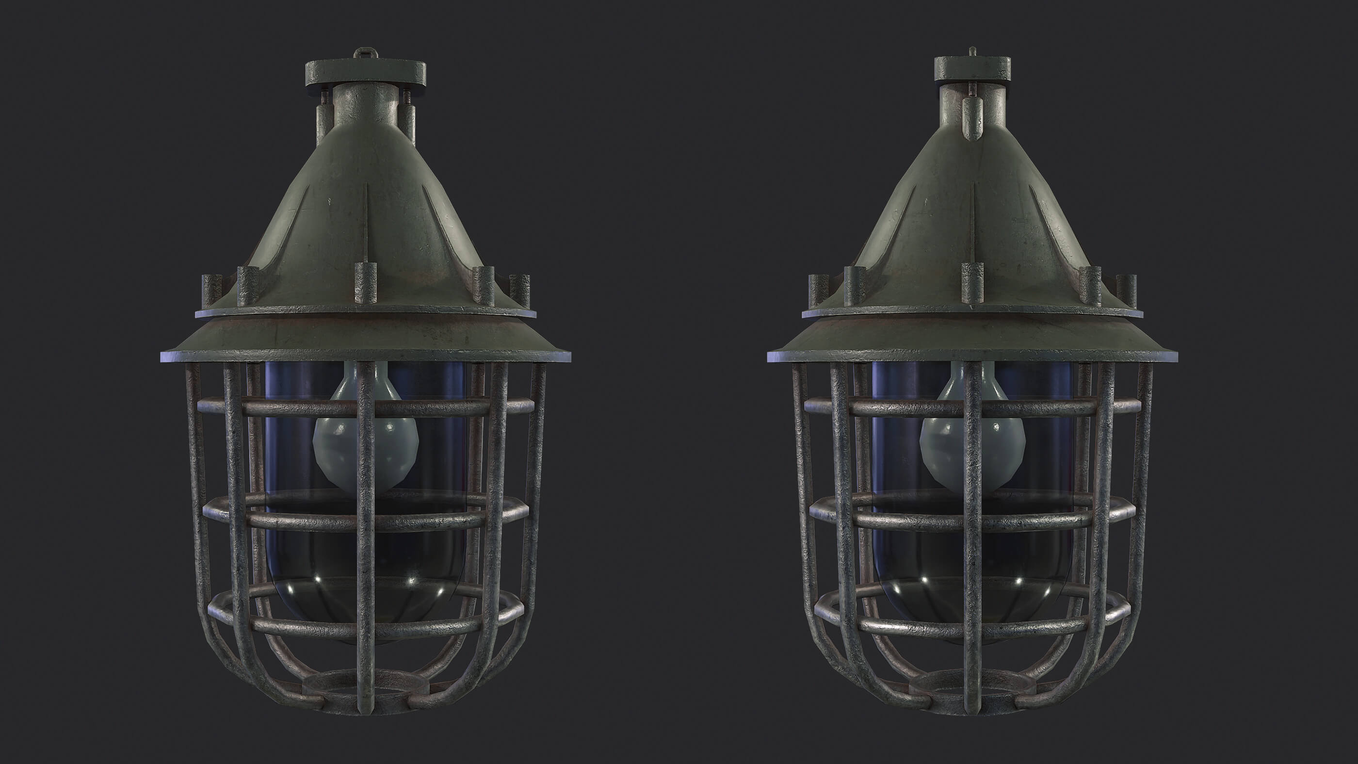 Collection of 9 Bunker Light - 3D Model by iQuon