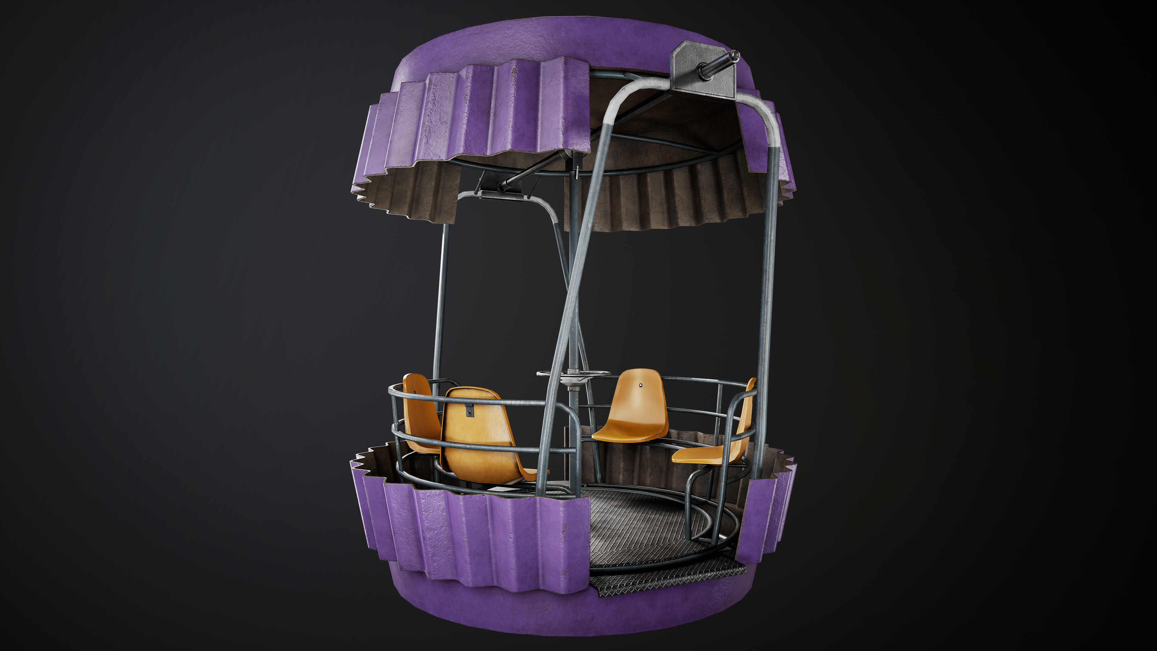 Painted Ferris Wheel Cabin - 3D Model by iQuon